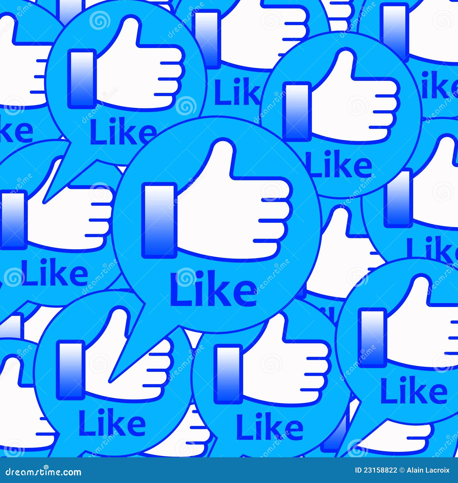 Like buttons editorial photography. Illustration of thumb - 23158822