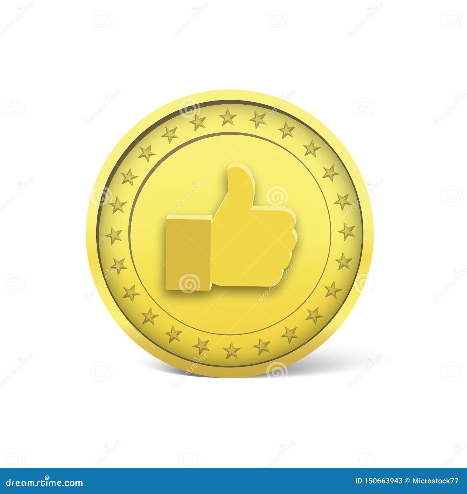 Like coin icon vector stock vector. Illustration of bank - 150663943