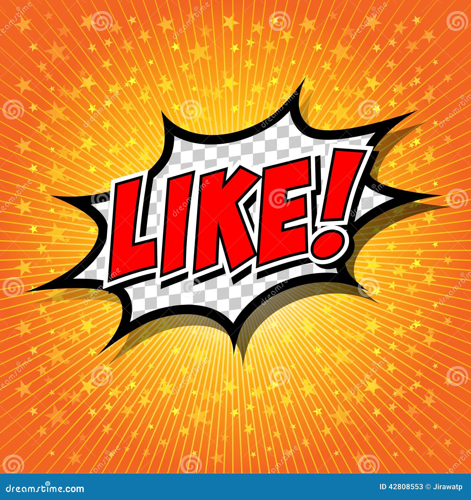 LIKE ! Comic Speech Bubble, Cartoon. Stock Vector - Illustration of ...