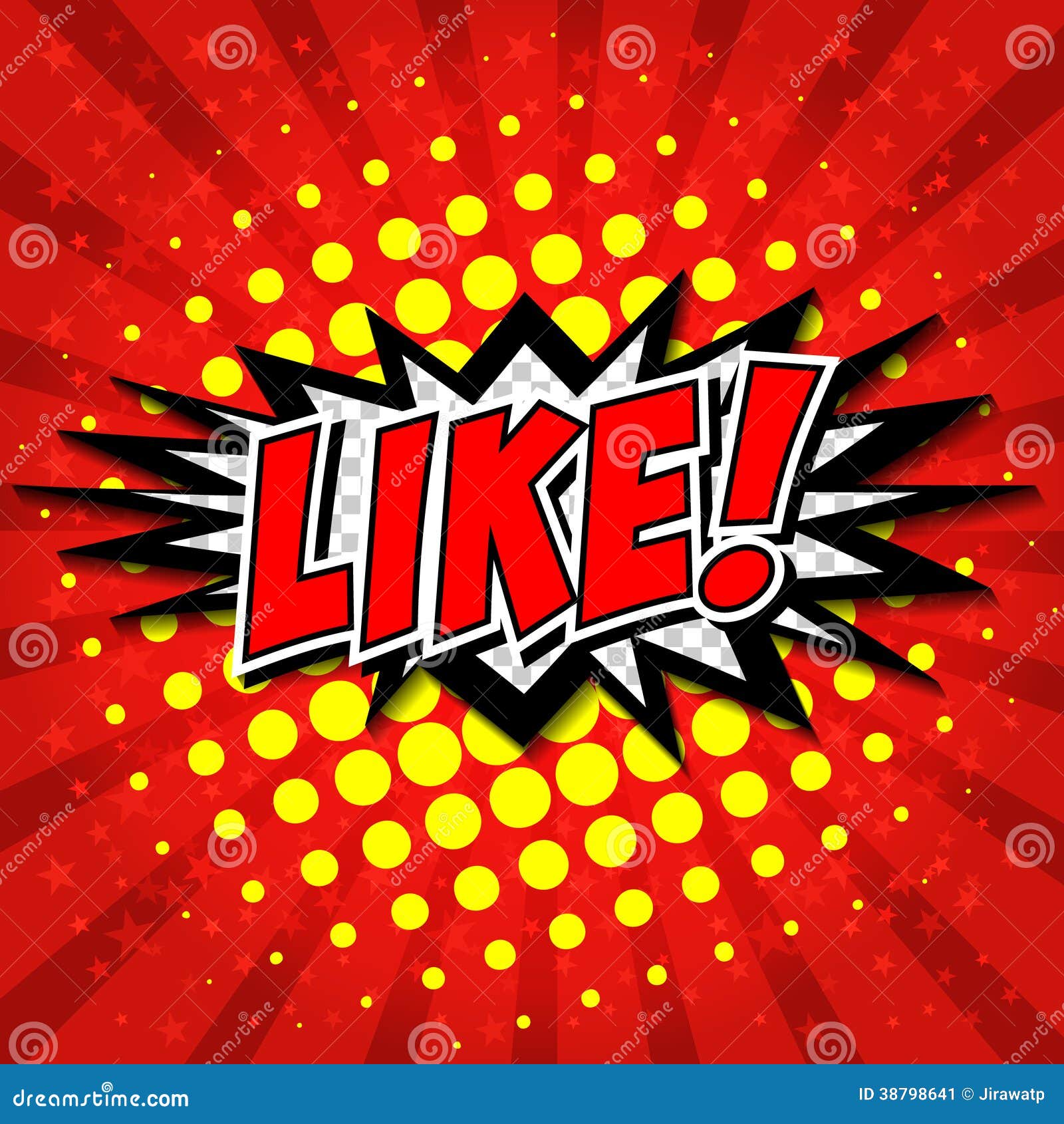 LIKE ! Comic Speech Bubble, Cartoon. Stock Illustration - Illustration ...