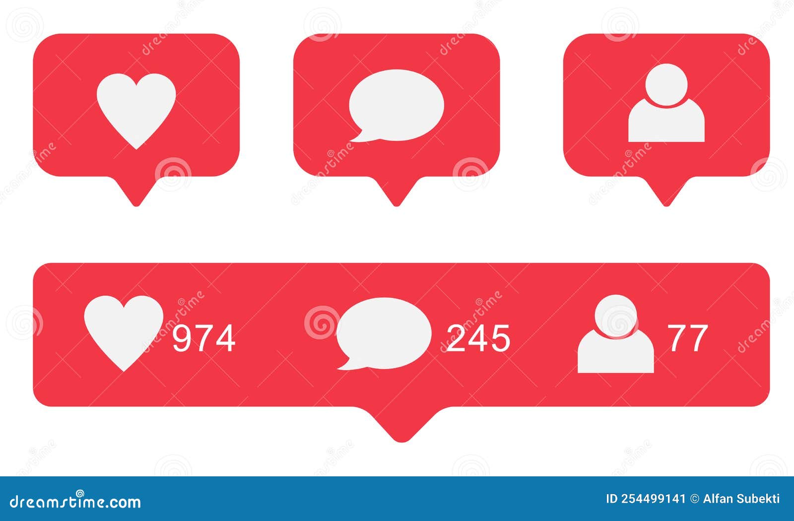 Like, Comment, Follow for Social Media Stock Vector - Illustration of ... Like, Comment, Follow for Social Media Stock Vector - Illustration of ...