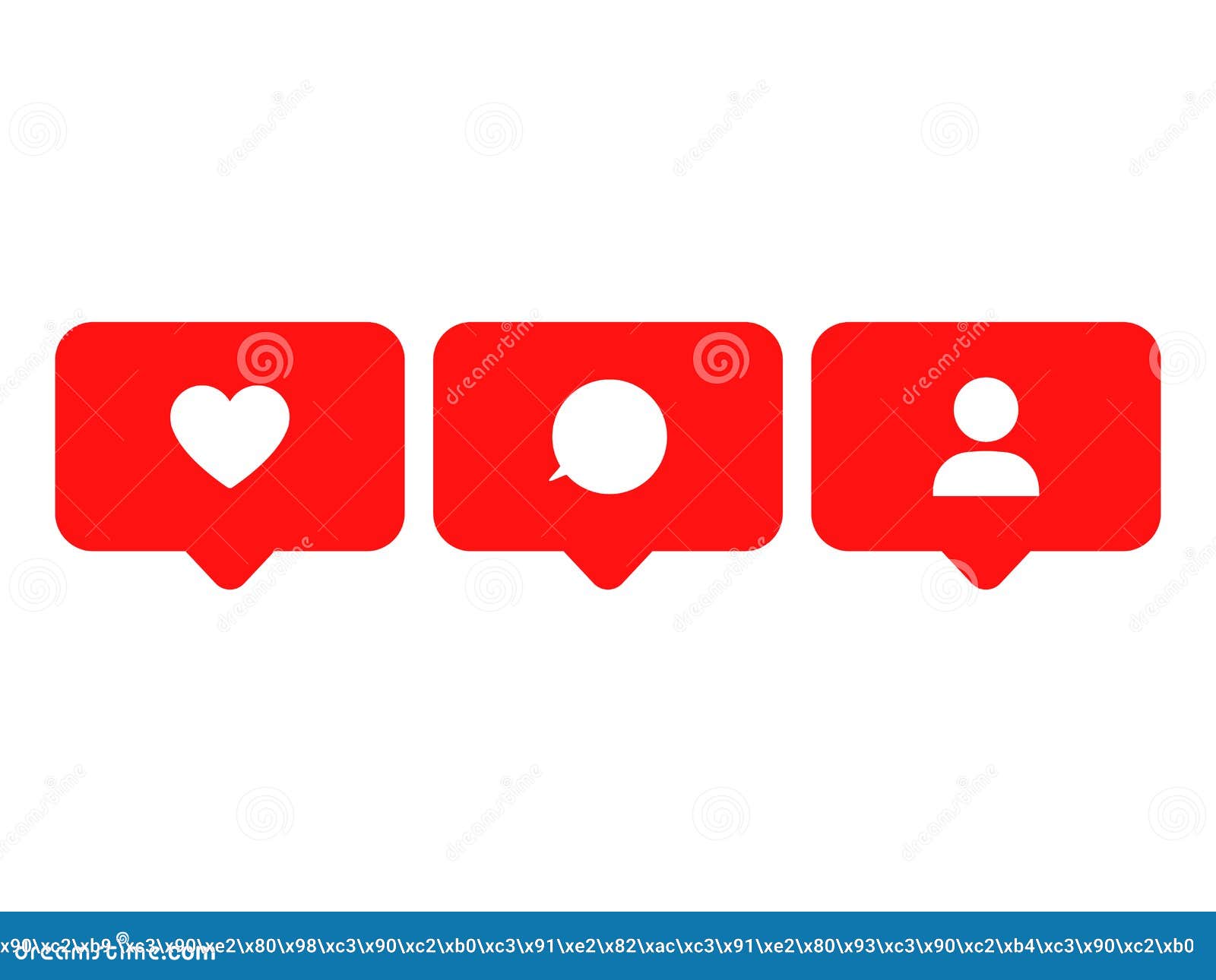 Like, Comment and People Icon Vector Illustration Stock Vector ...