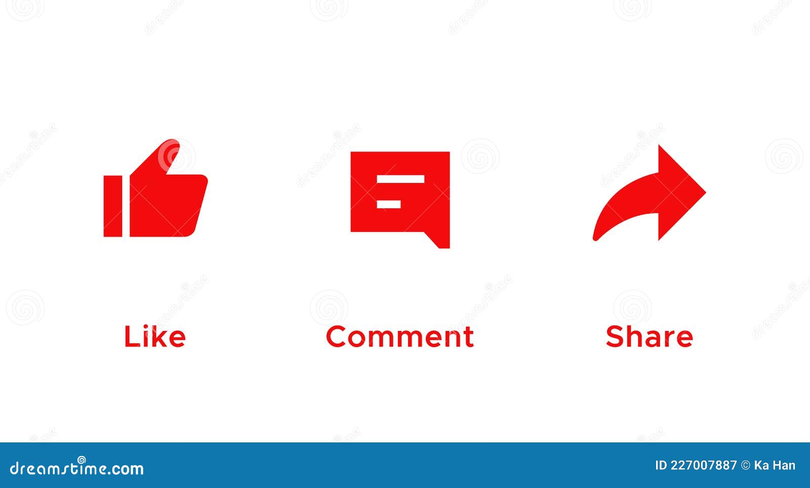 Like, Comment, and Share Button Icon Vector Stock Vector - Illustration ... Like, Comment, and Share Button Icon Vector Stock Vector - Illustration ...
