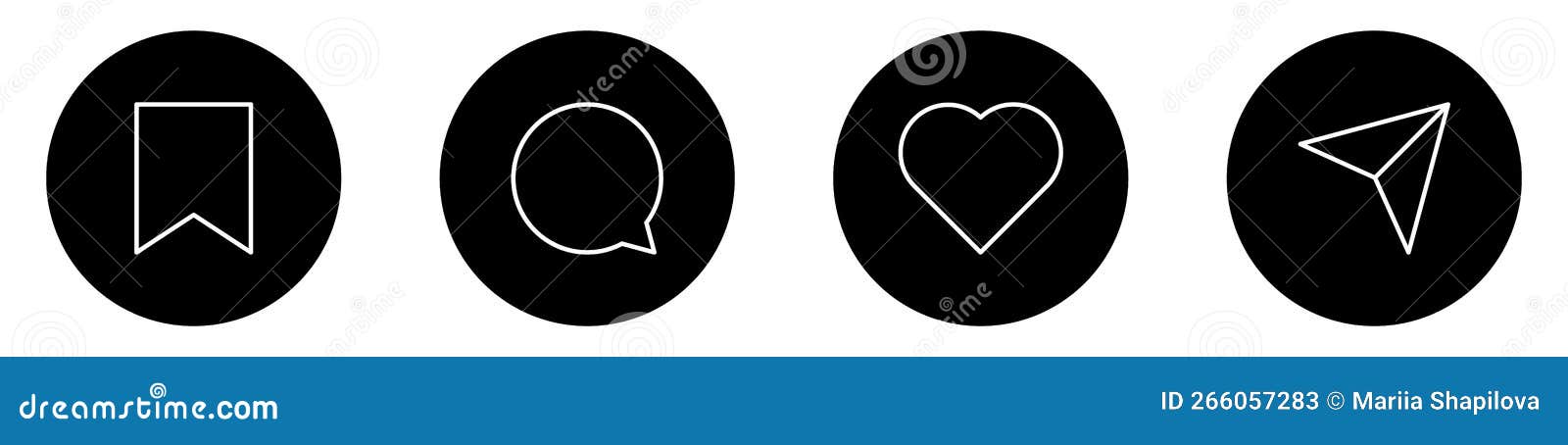 Like, Comment, Share and Save Icons Stock Vector - Illustration of ...