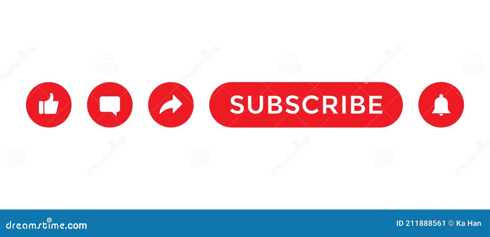 Like, Comment, Share and Subscribe. Button Icon Set for Channel ... Like, Comment, Share and Subscribe. Button Icon Set for Channel ...