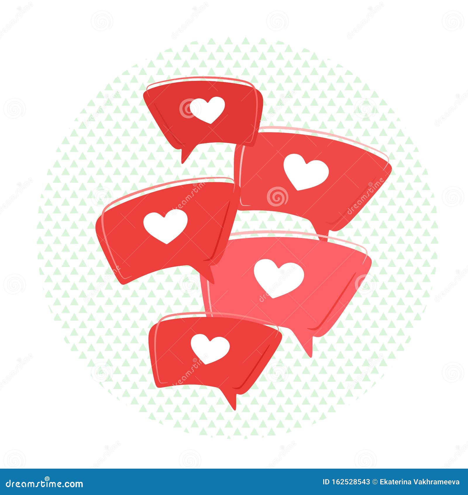 Like Concept for Social Networks, Internet. Vector Illustration in ...