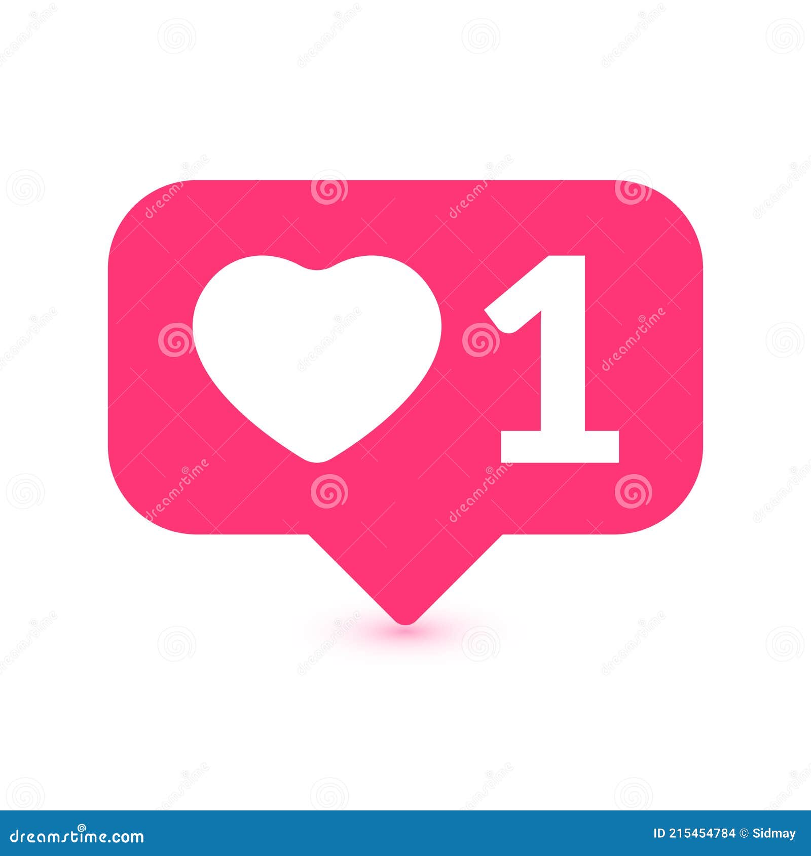 Like Counter, Comment Follower and Notification Symbol Stock Vector ...