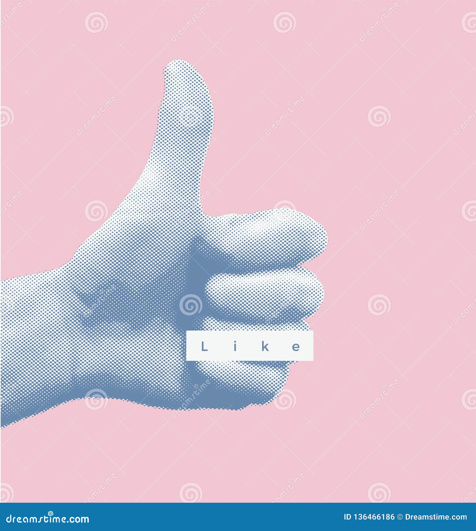 Like Symbol. Vector Thumb Up Icon. Modern Sign. Vector Illustration ...