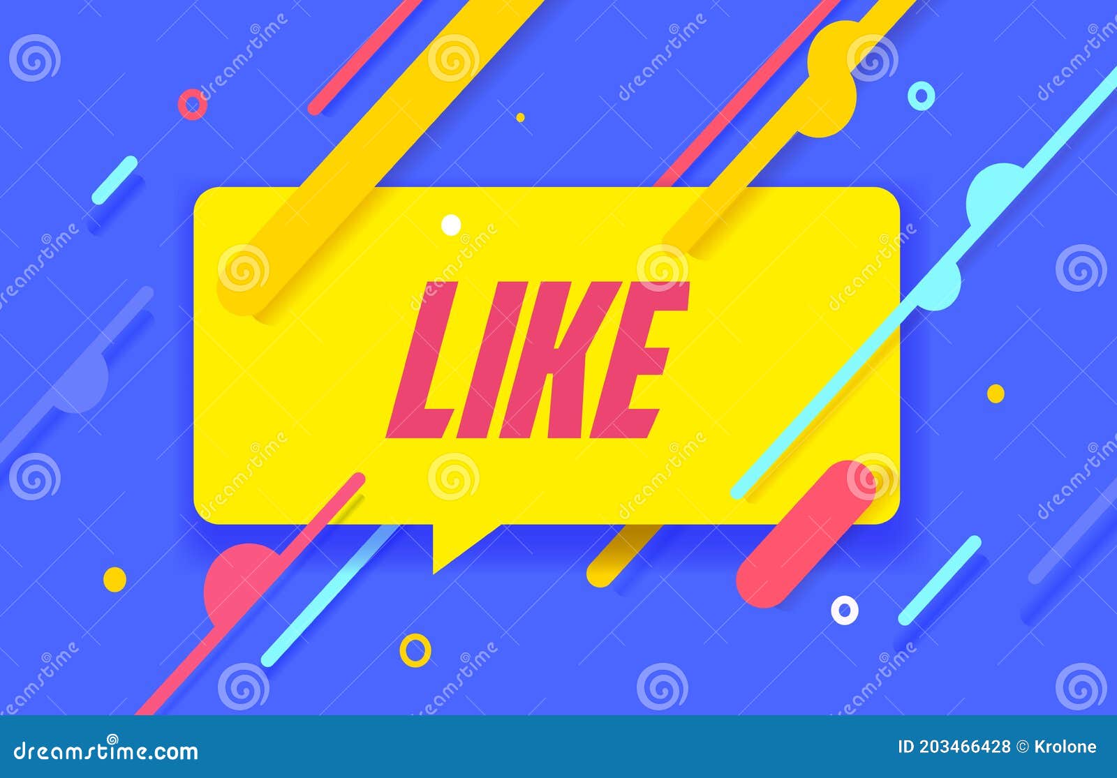 LIKE in Design Banner. Vector Template for Web, Print, Presentation ...