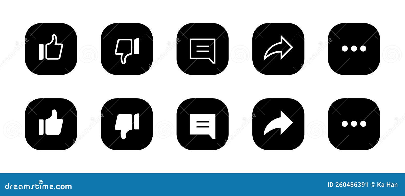 Like And Dislike Icon. Thumbs Up And Thumb Down, Hand Or Finger ...