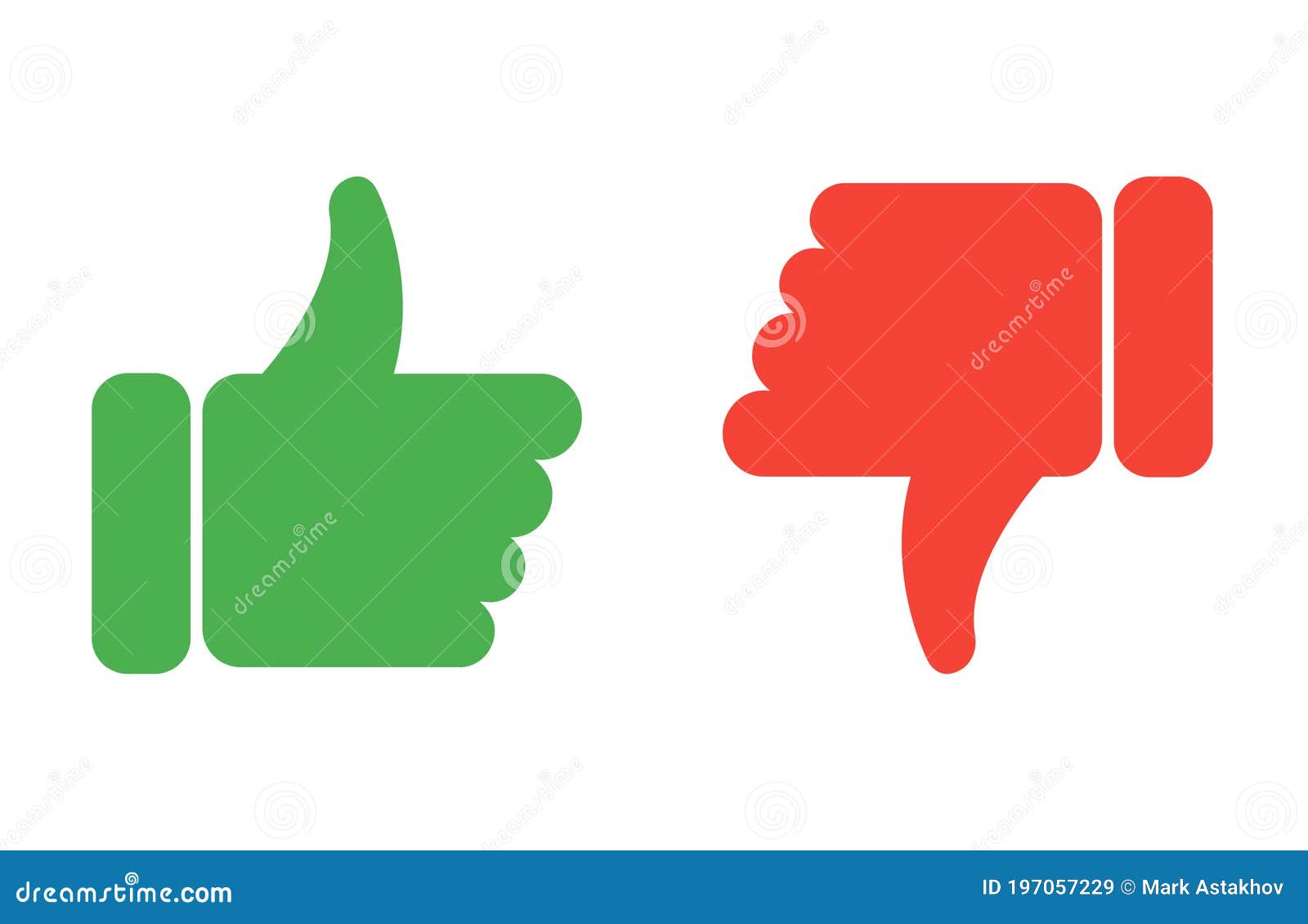 Like and Dislike Flat Icon, Isolated Vector Symbol Stock Vector ...