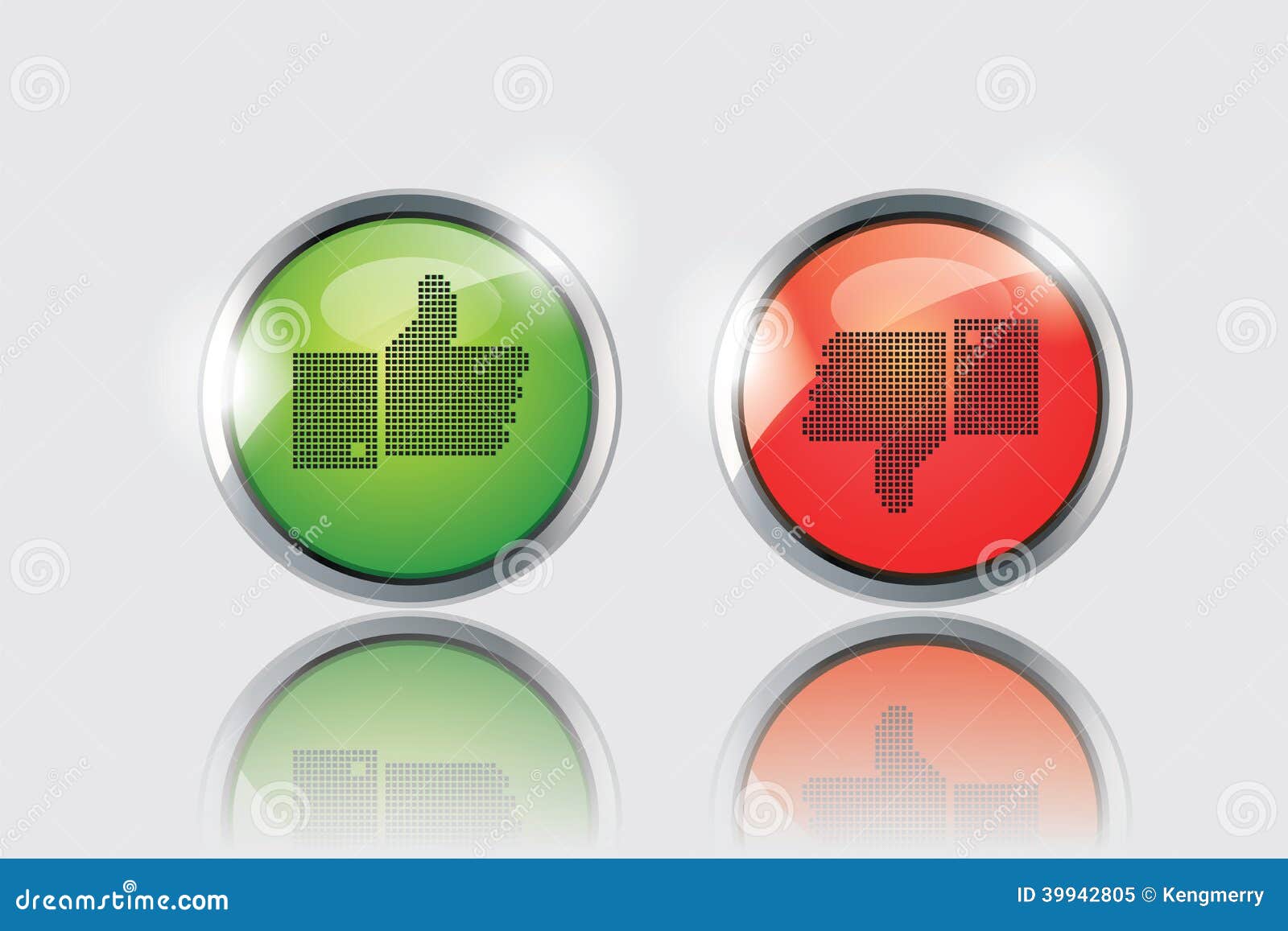 Like Dislike Icon Button. stock vector. Illustration of button - 39942805