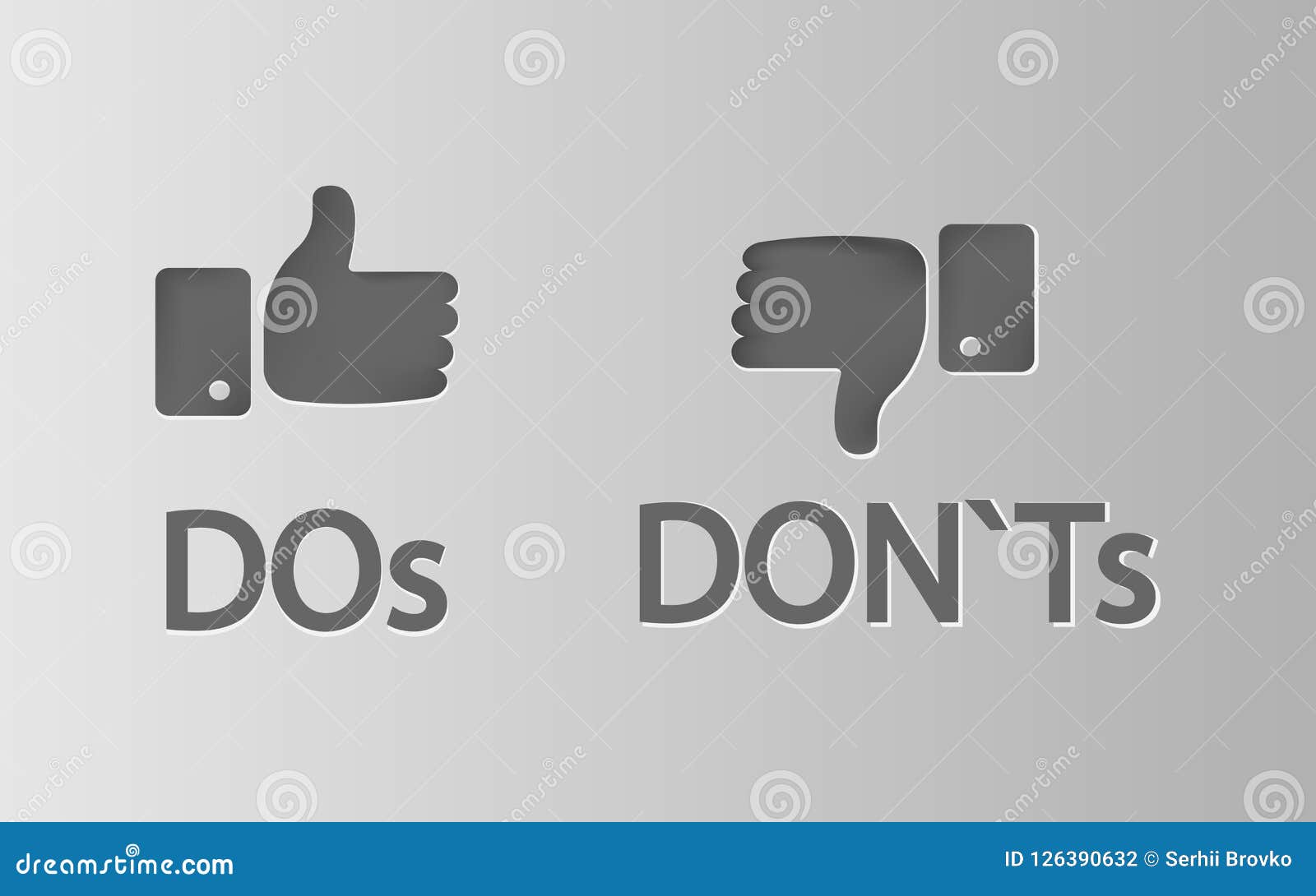 Like Dislike Icon. Do and Don`t or Like Isolated on White Background ...