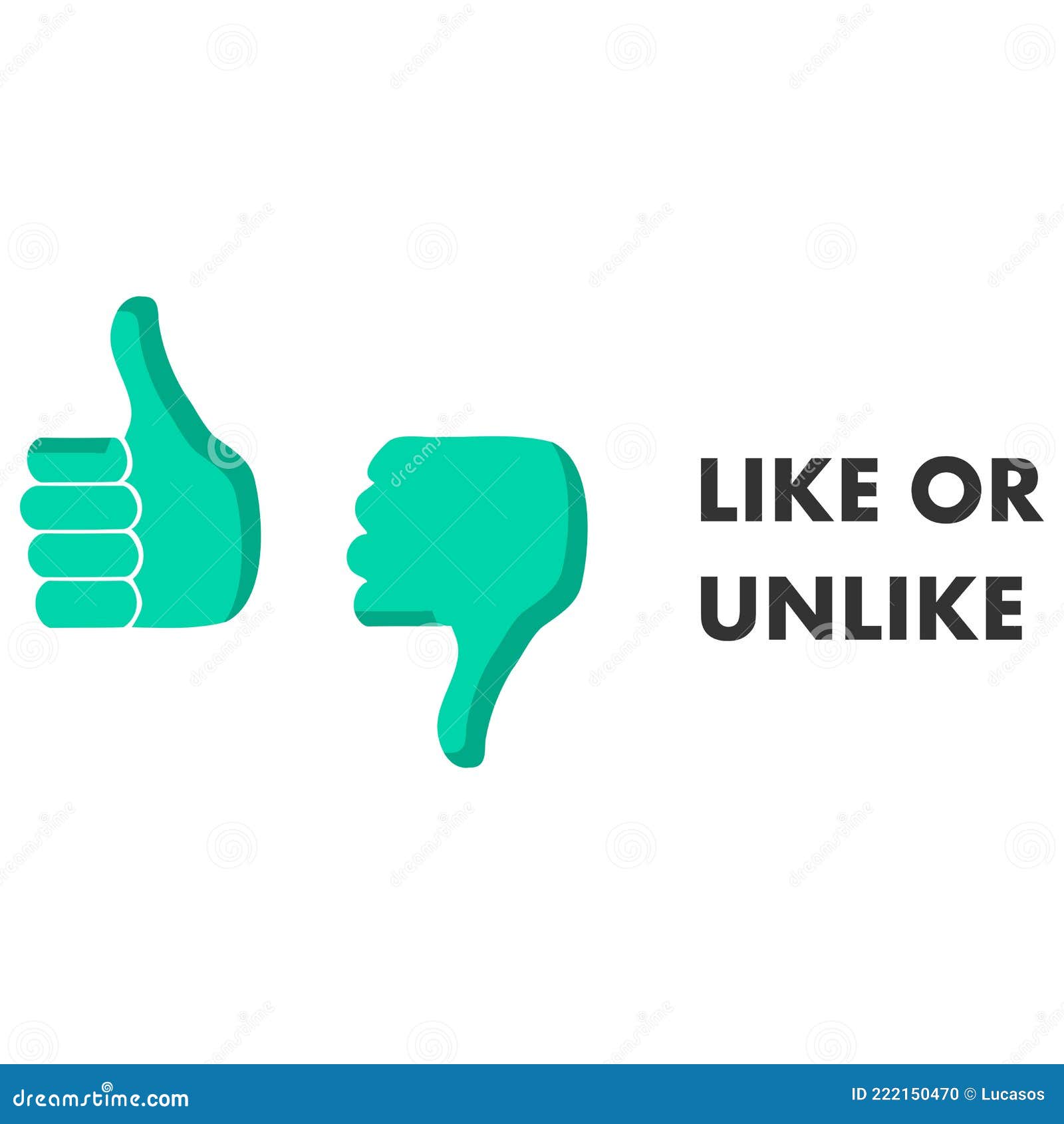Like or dislike stock vector. Illustration of design - 222150470