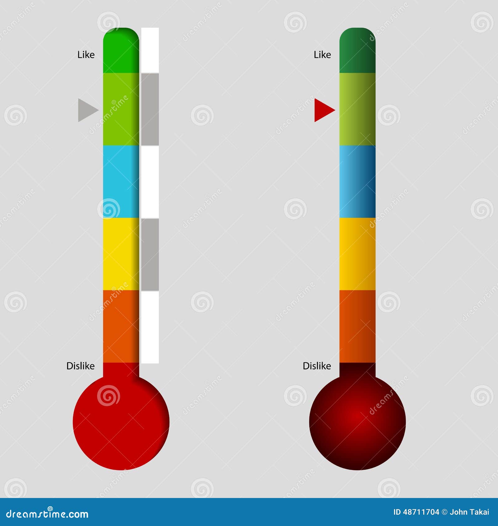 Like Dislike Meter Vector Illustration | CartoonDealer.com #48711704