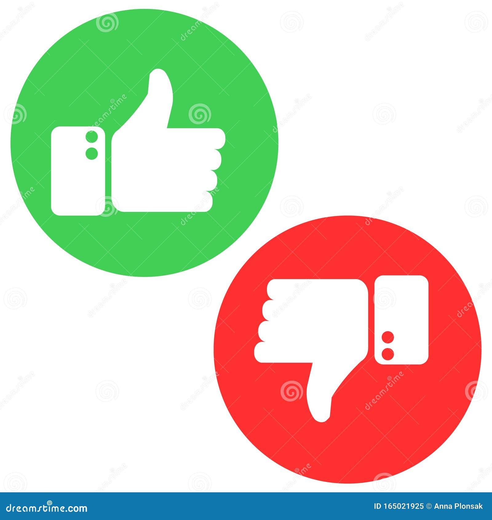 Like and dislike symbol stock illustration. Illustration of like ...