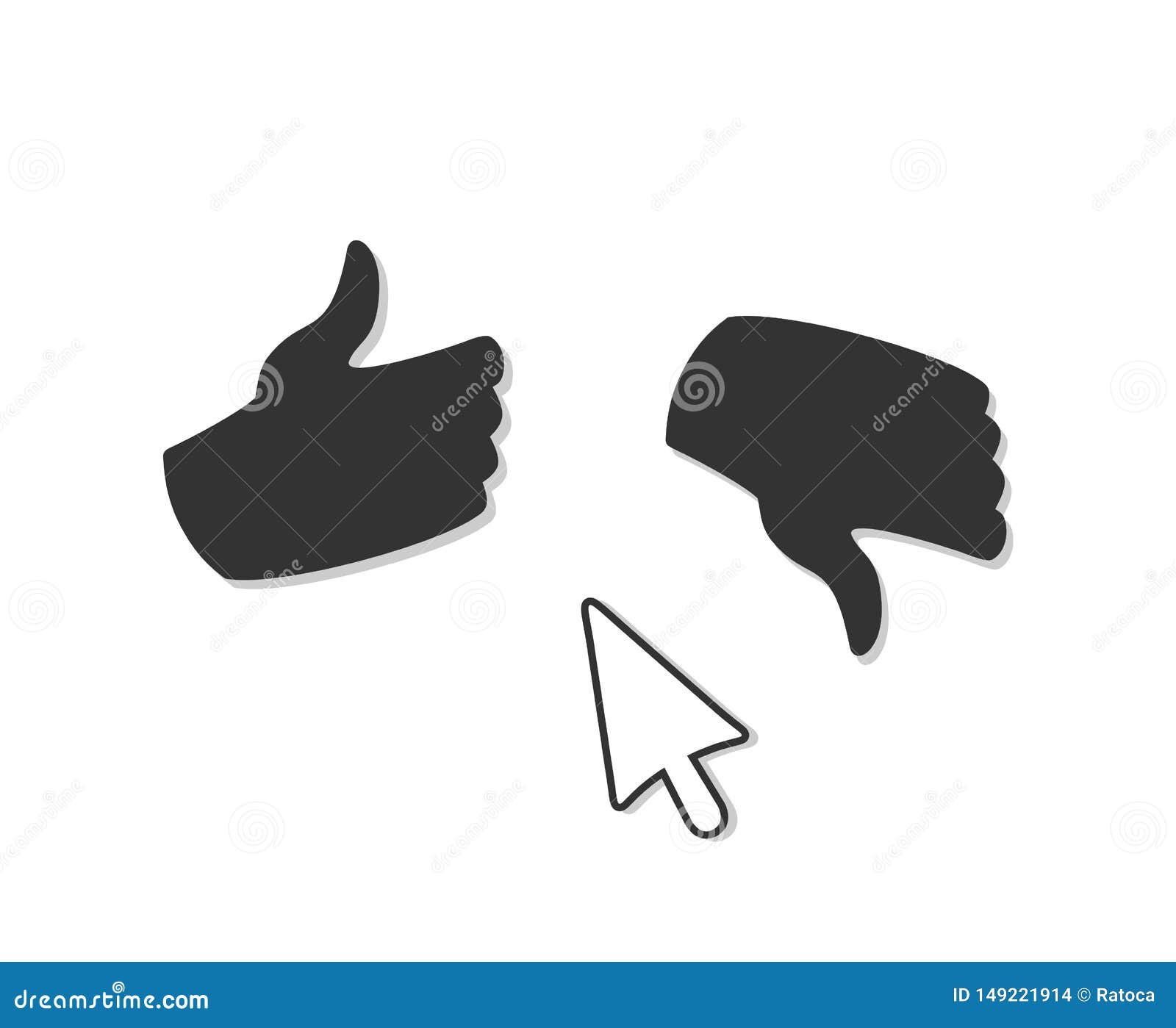 Like and dislike symbols stock vector. Illustration of symbols - 149221914