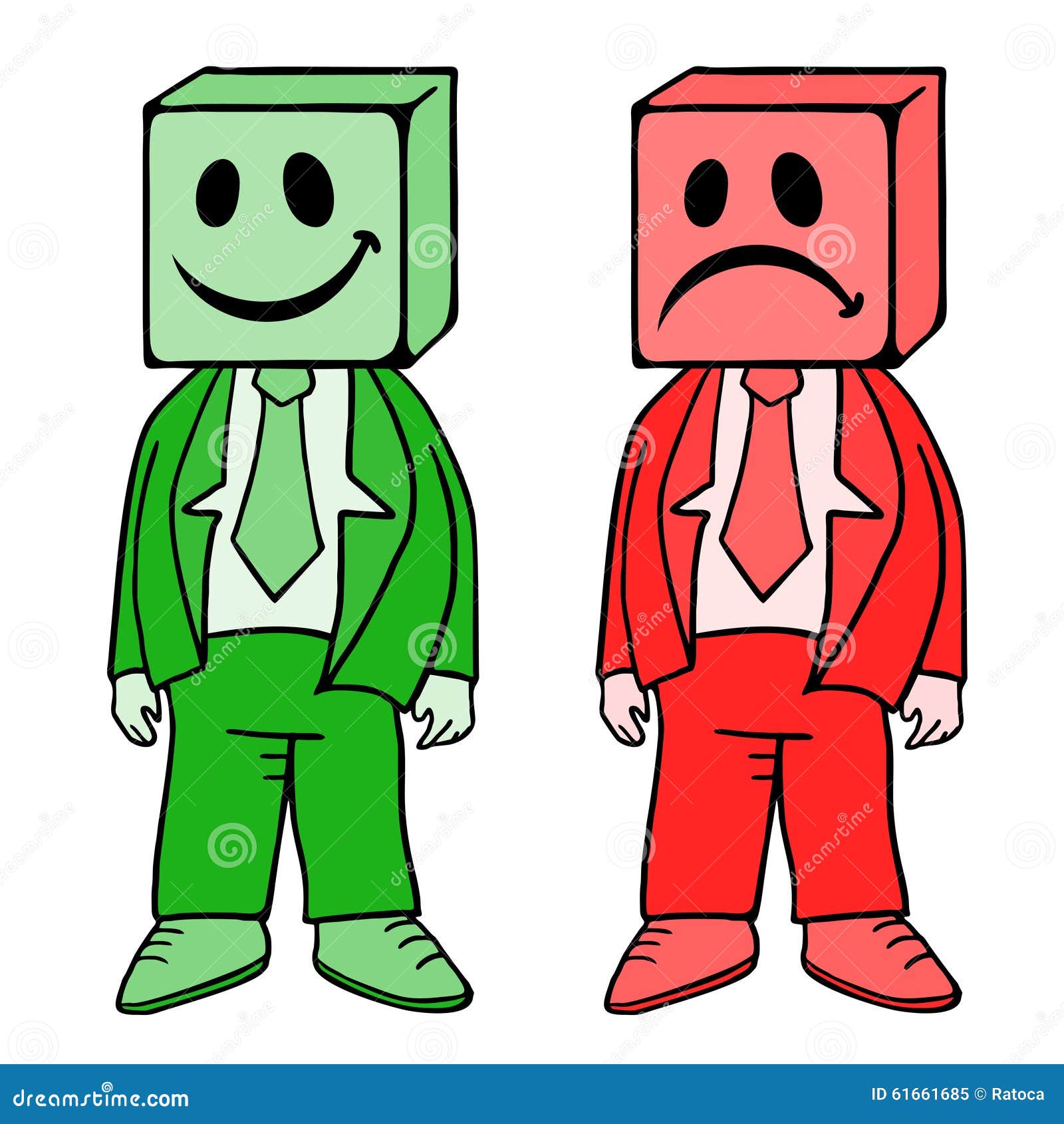 Like And Dislike Symbols Cartoon Vector | CartoonDealer.com #61661685