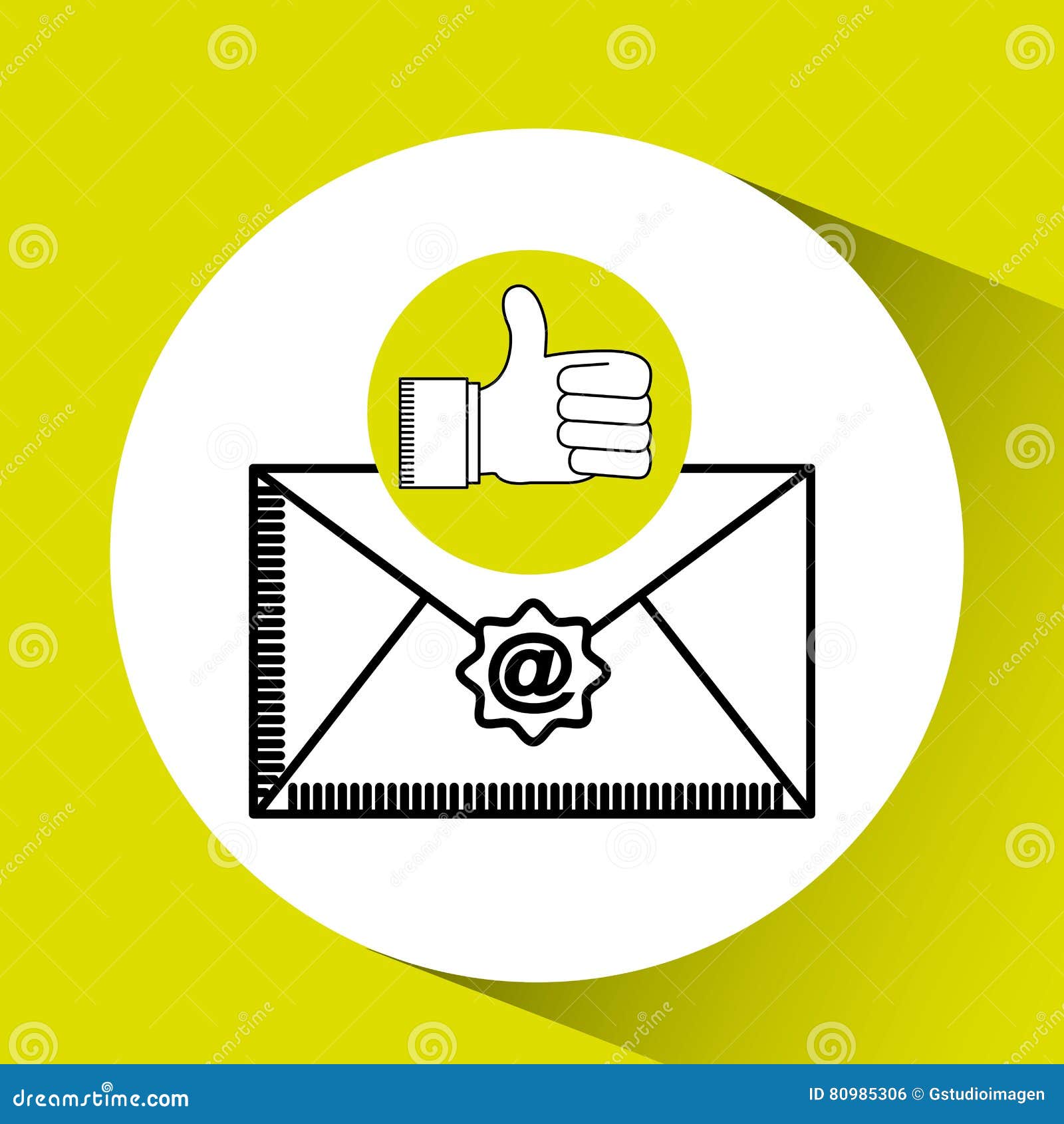 Like Email Concept Sms Letter Stock Vector - Illustration of chalk ...