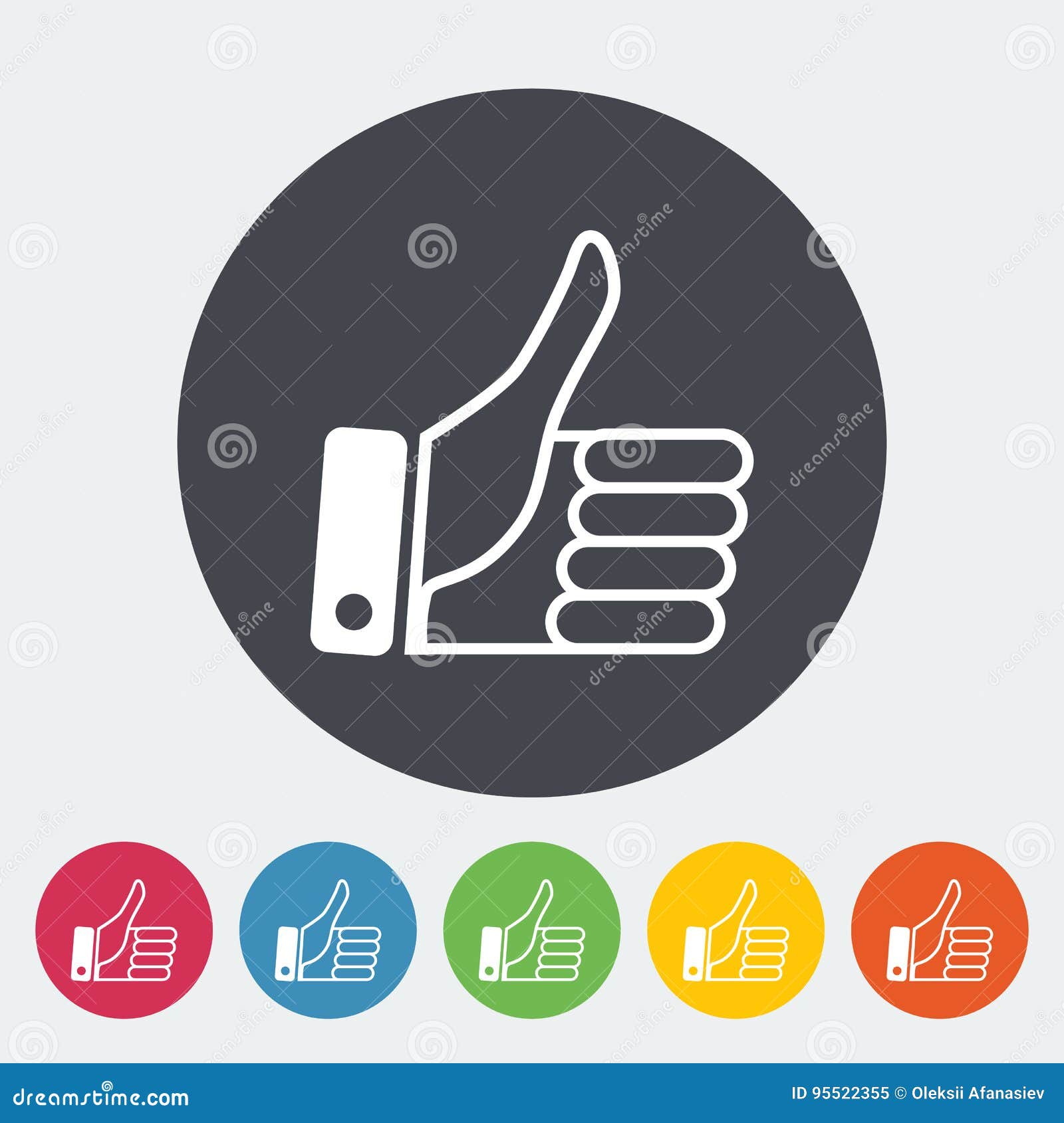 Like flat icon stock vector. Illustration of validation - 95522355