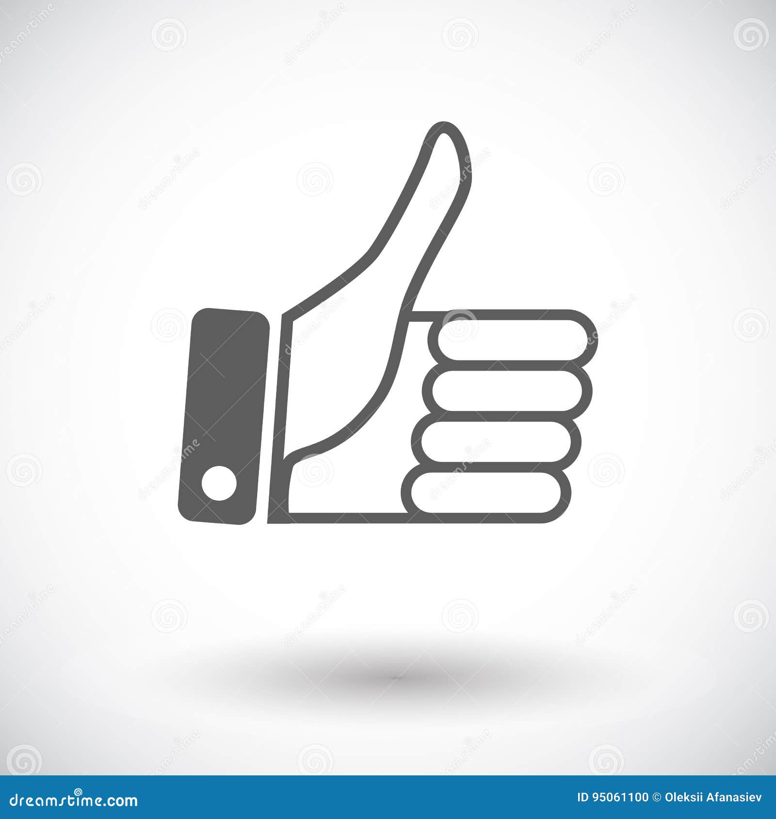 Like flat icon stock vector. Illustration of icon, confirmed - 95061100