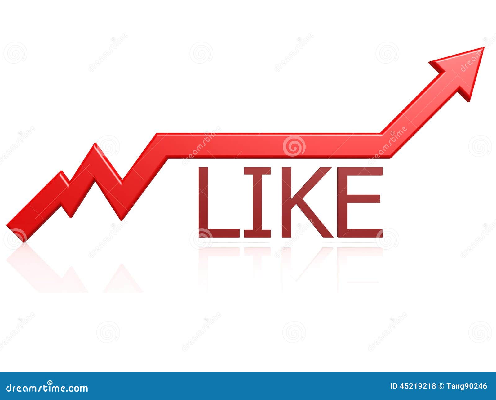 Like graph stock illustration. Illustration of chart - 45219218