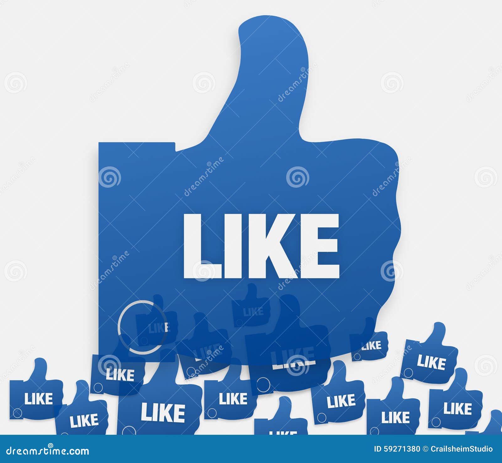 Like stock illustration. Illustration of tips, thumb - 59271380