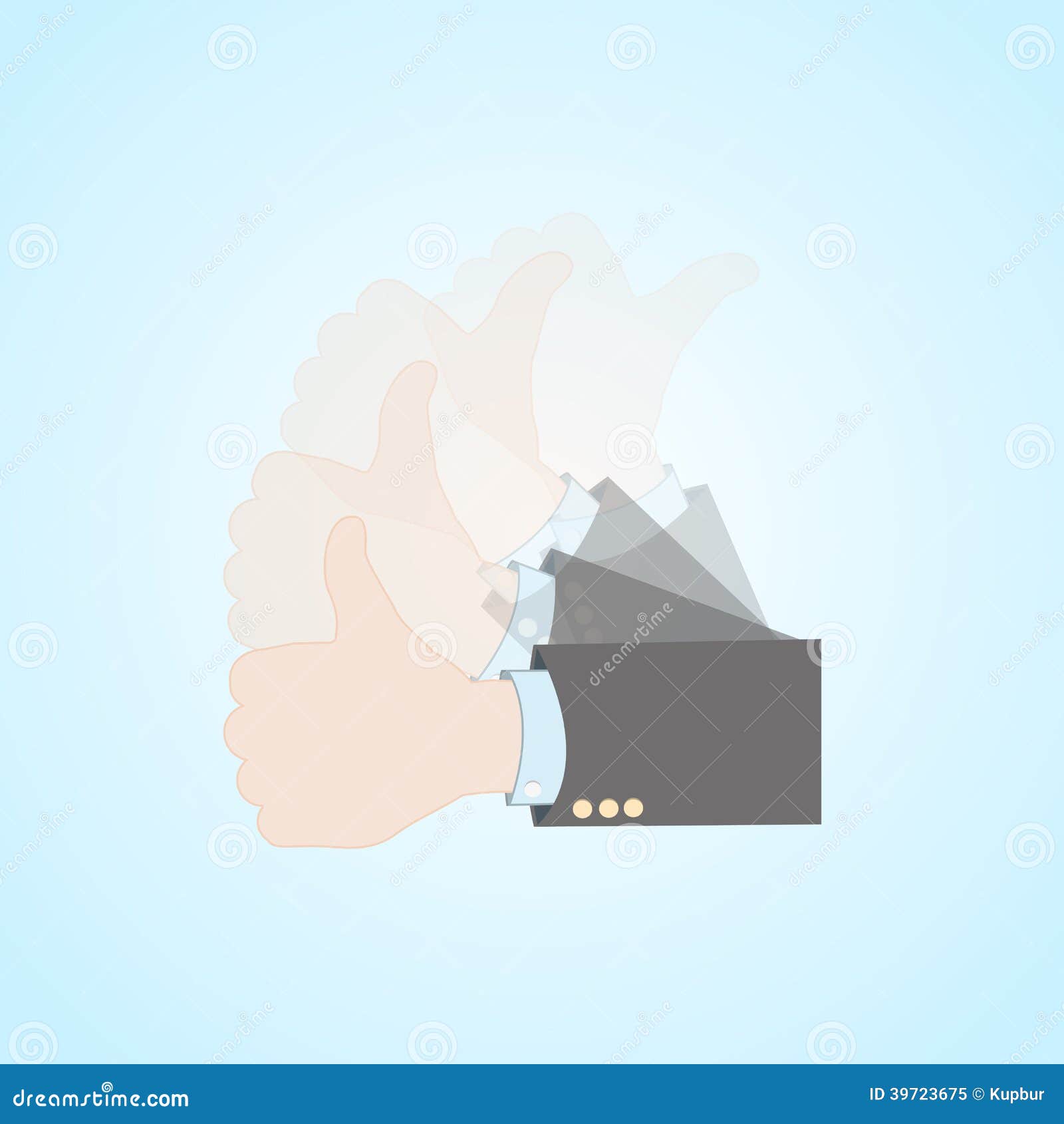 Hand Action Drawing, Hand Signals Vector | CartoonDealer.com #182257560