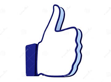 Like hand icon editorial stock image. Illustration of white - 19729954