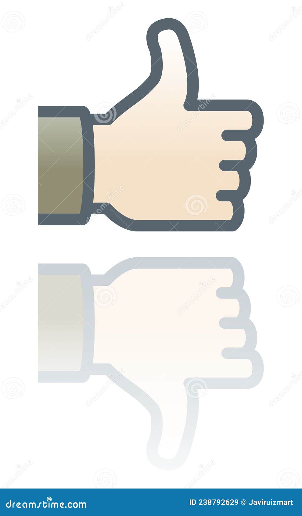 Like hand icon stock vector. Illustration of pictogram - 238792629