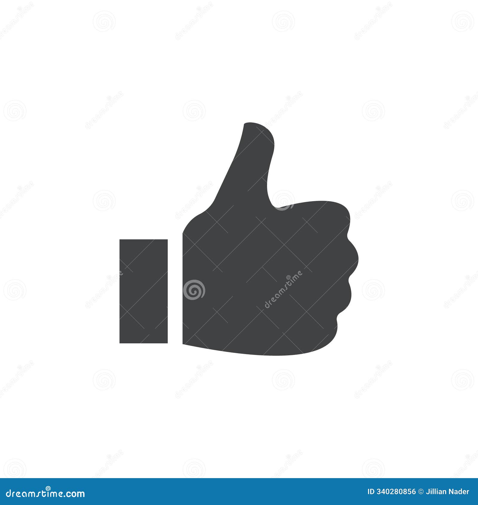 Like Hand Icon Simple Vector Symbol Stock Vector - Illustration of logo ...