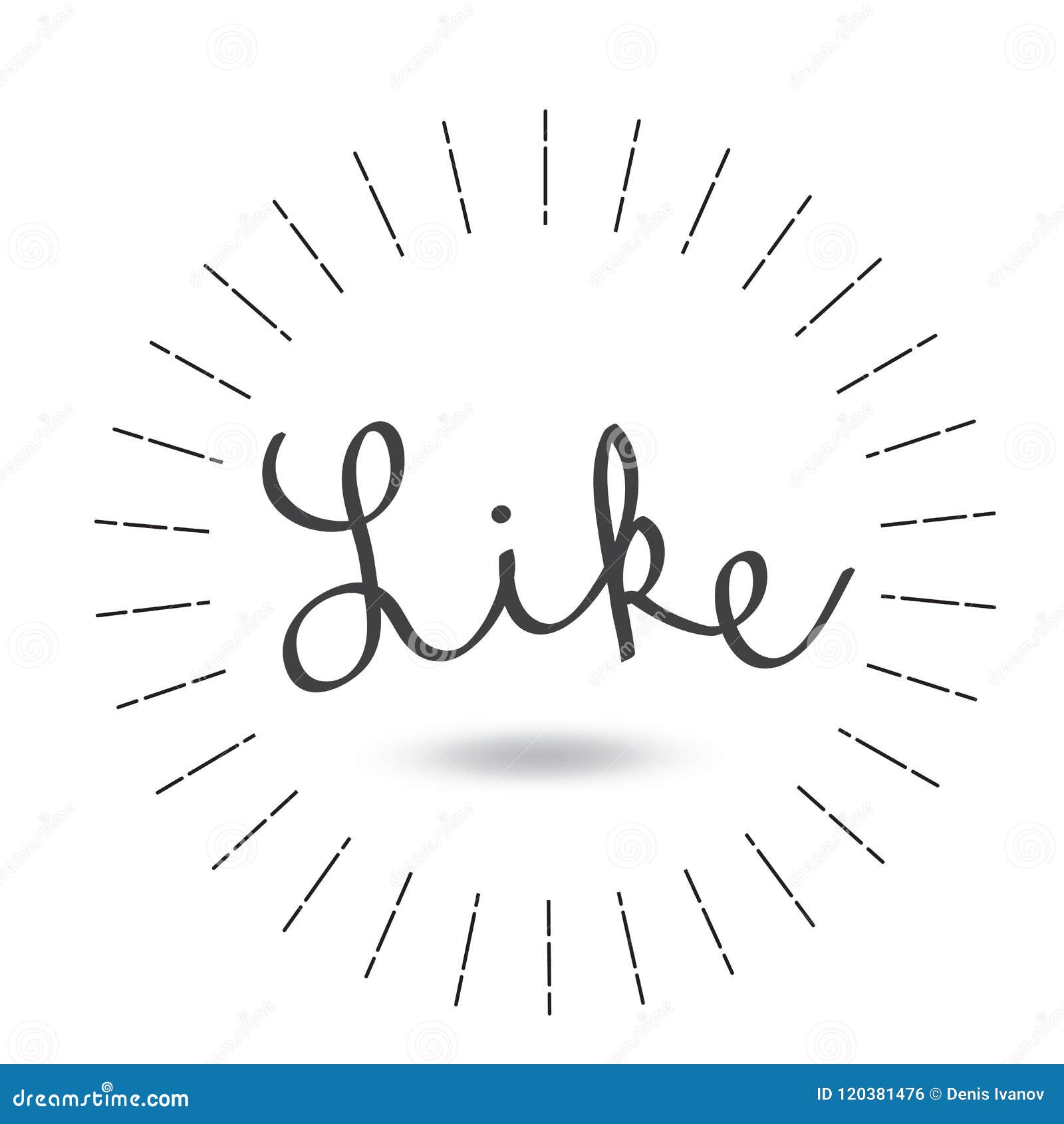 Like-hand Sign with Raised Thumb Stock Vector - Illustration of confirm ...