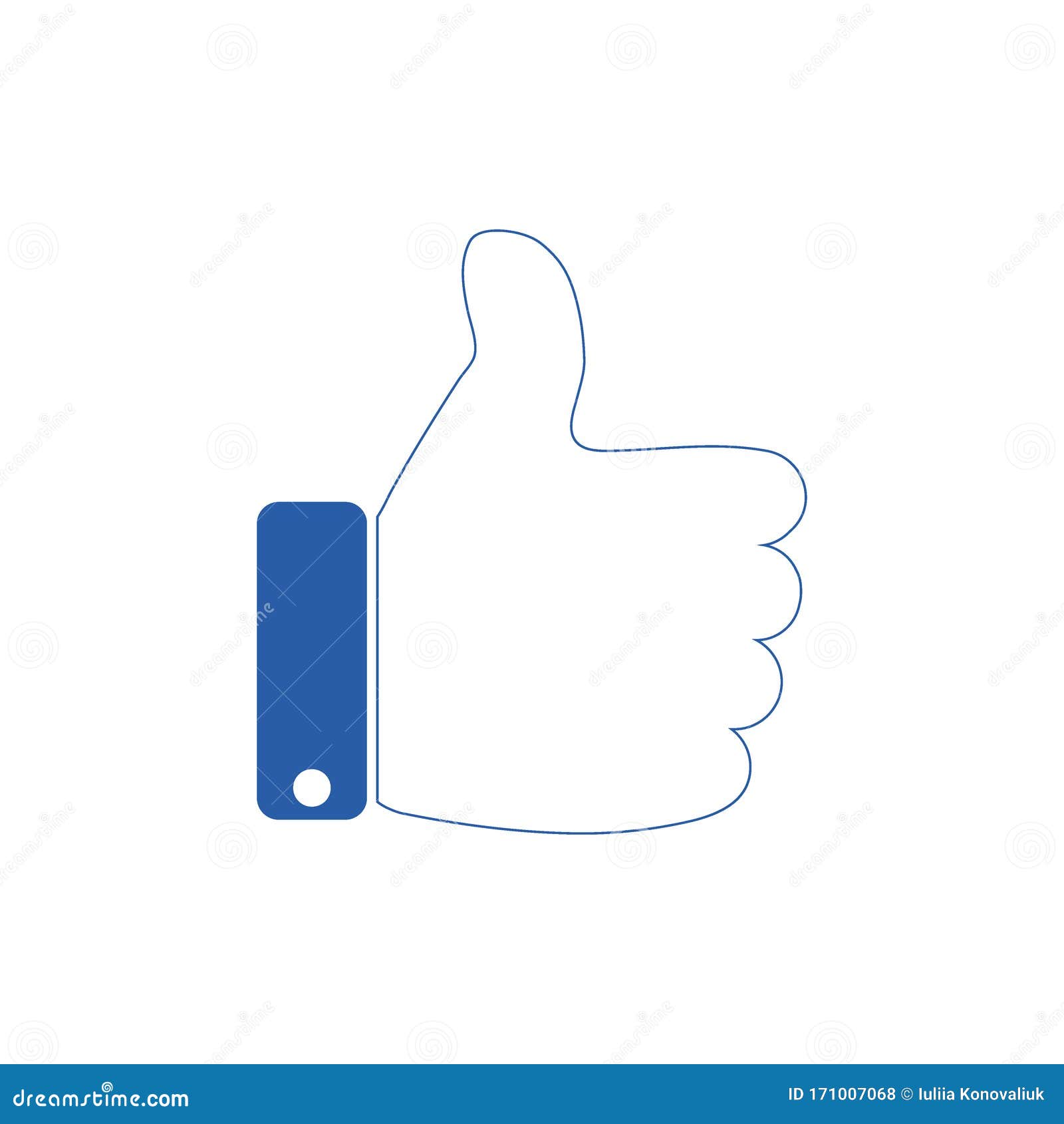 Like Hand Vector. Thumbs Up Icon Stock Illustration Stock Illustration ...