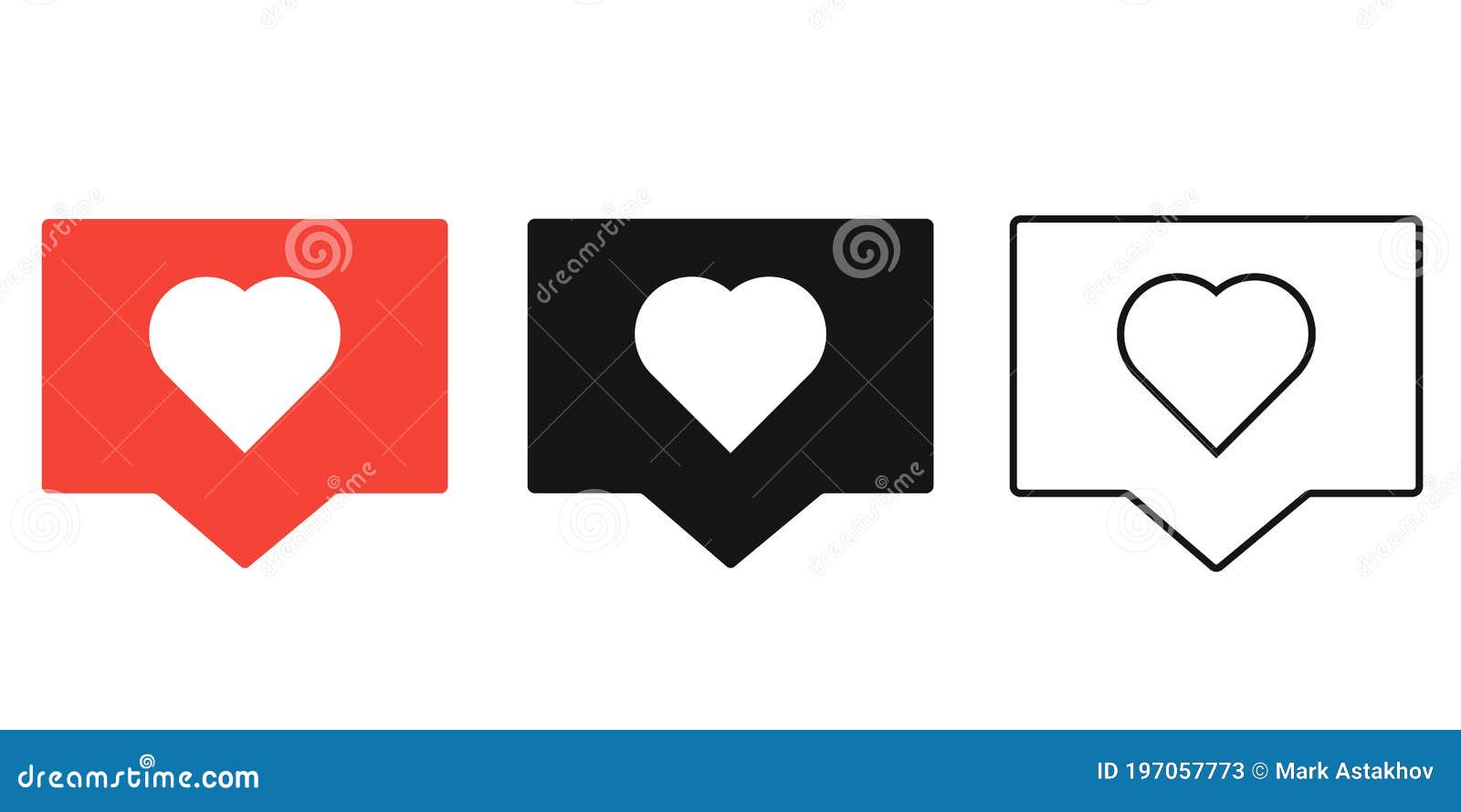 Like Heart Icon. Social Media Like Template, Vector Like Heart Button ...