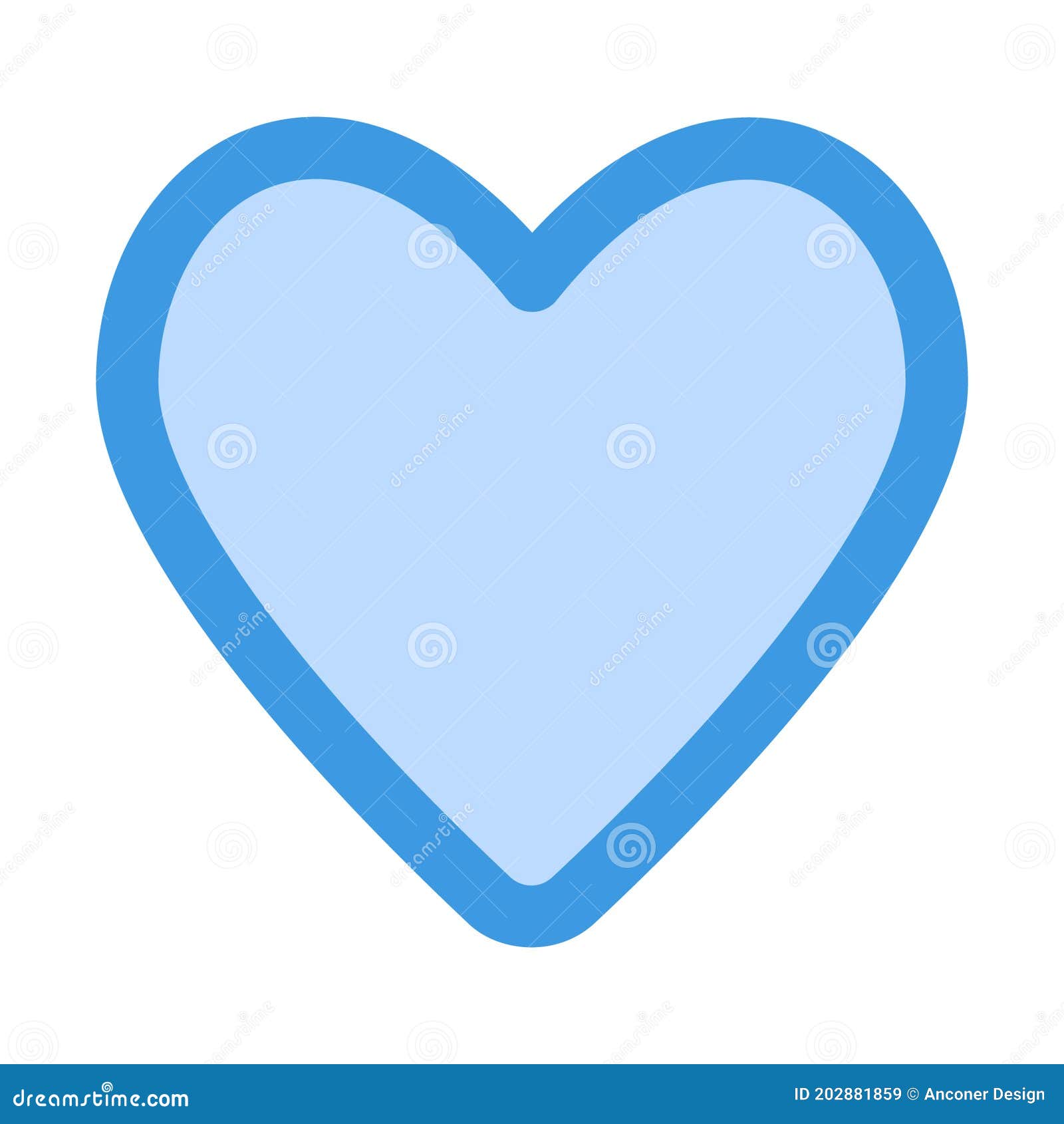 Like Icon in Blue Style for Any Projects Stock Vector - Illustration of ...