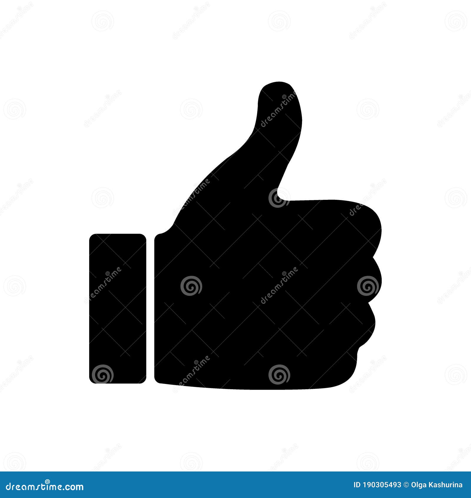 Like Icon Vector Illustration In Flat Style Isolated On Grey Background ...