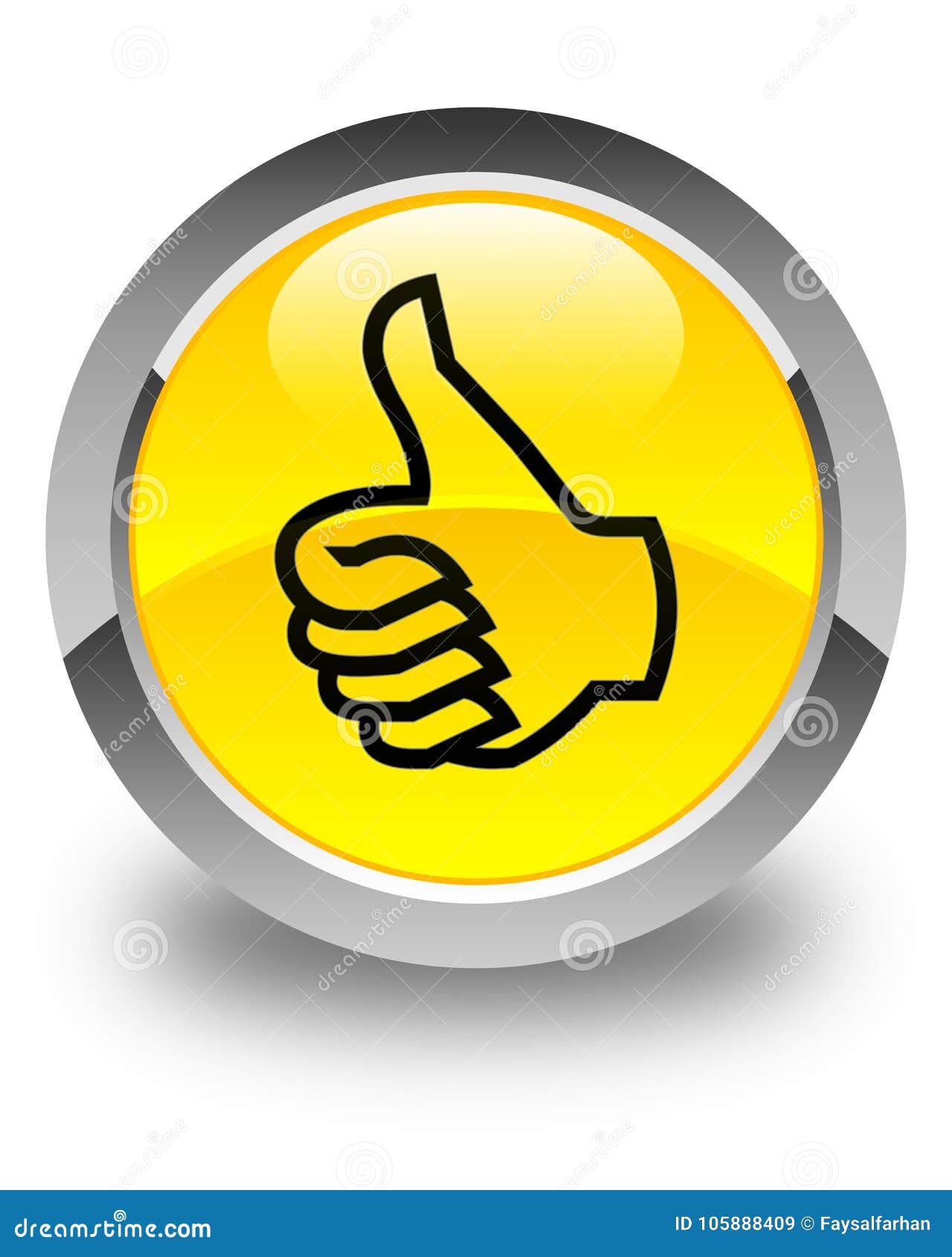 Like Icon Glossy Yellow Round Button Stock Illustration - Illustration ... Like Icon Glossy Yellow Round Button Stock Illustration - Illustration ...