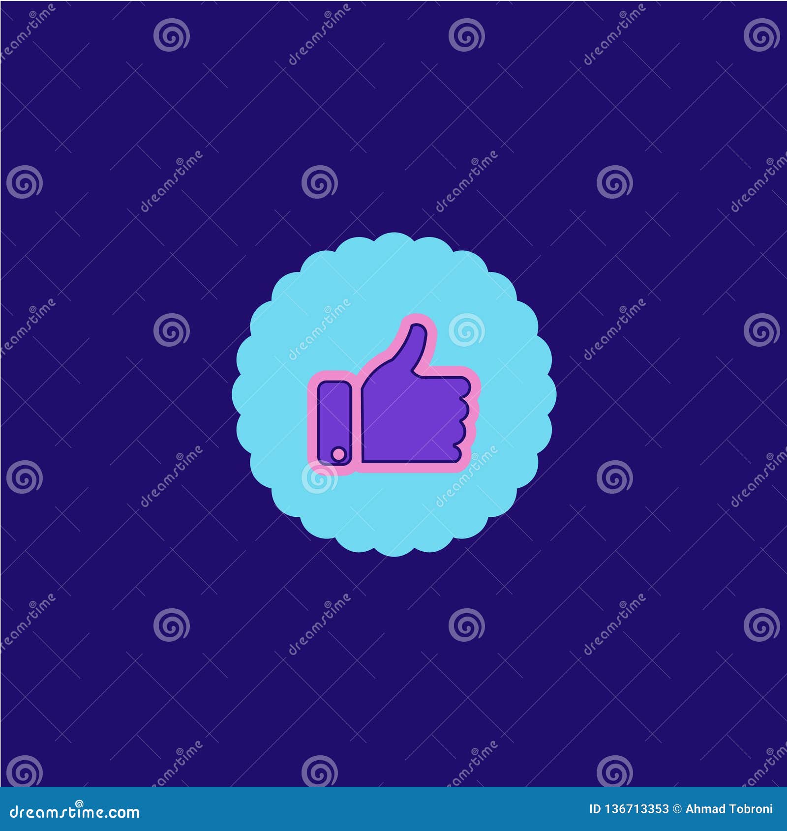 Like Icon Vector Design Illustration Stock Illustration - Illustration ...