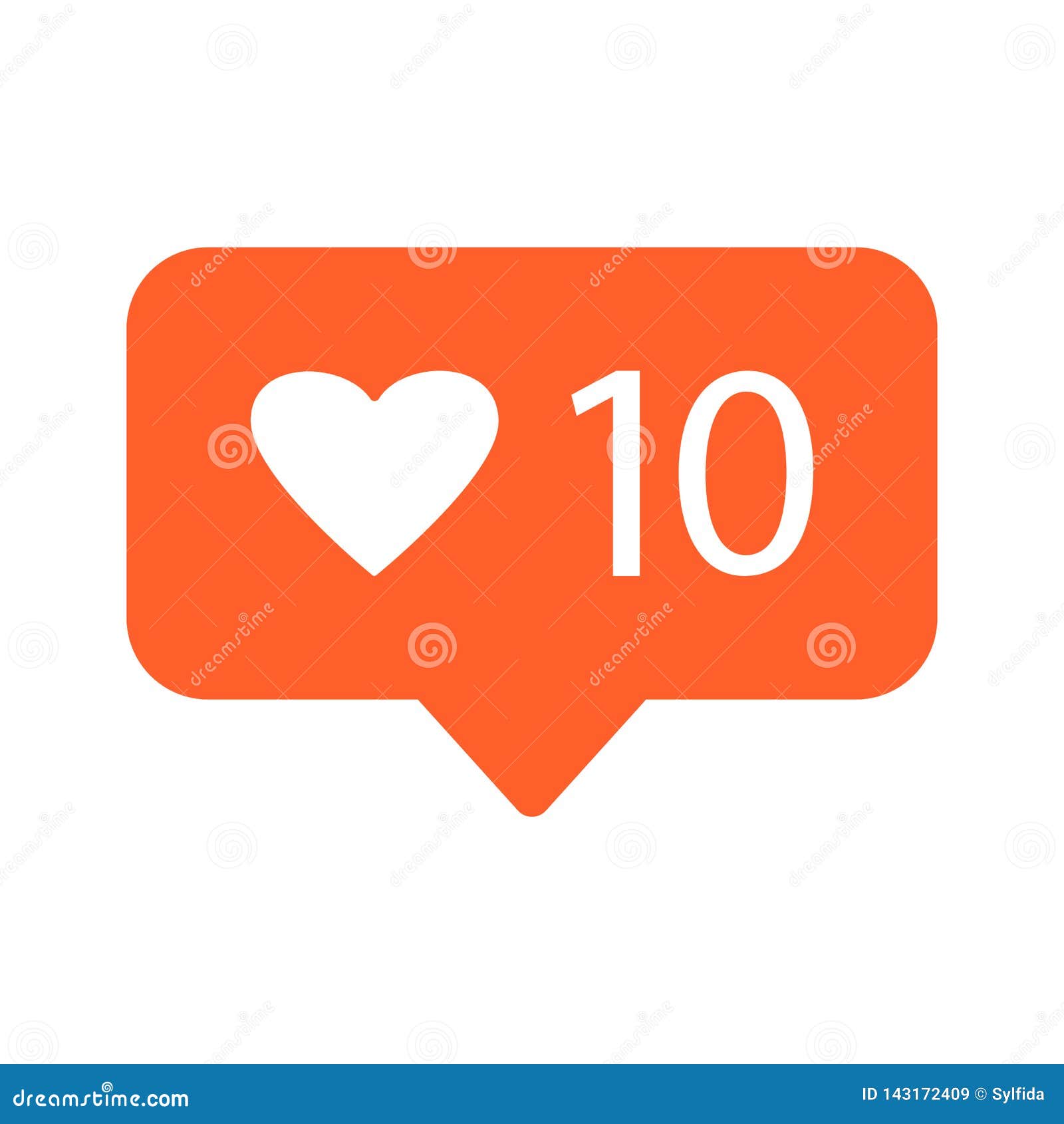 Like Icon. Notification Counter. Vector Stock Illustration ...