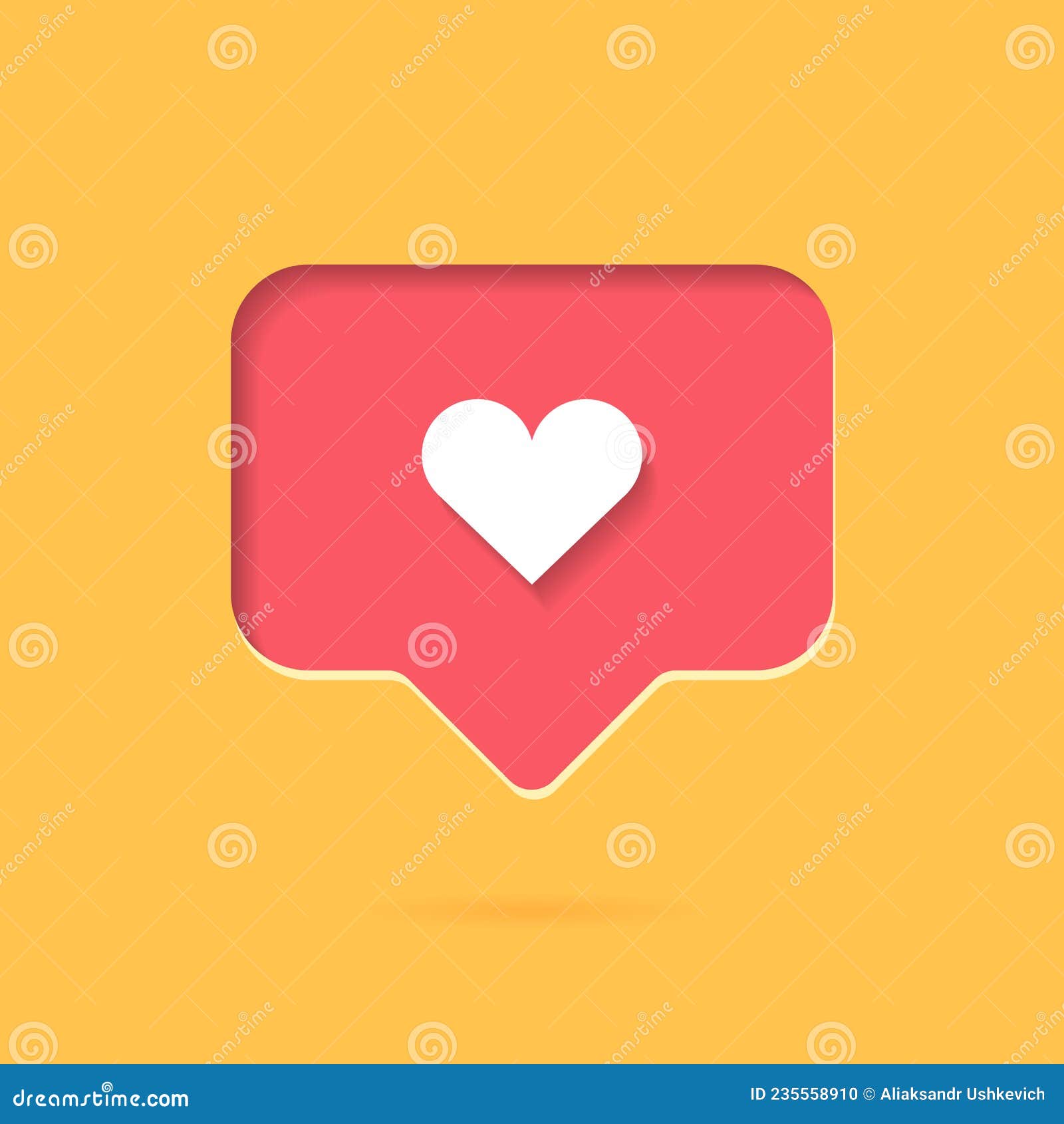 Social Media Notification Button Stock Vector - Illustration of ...