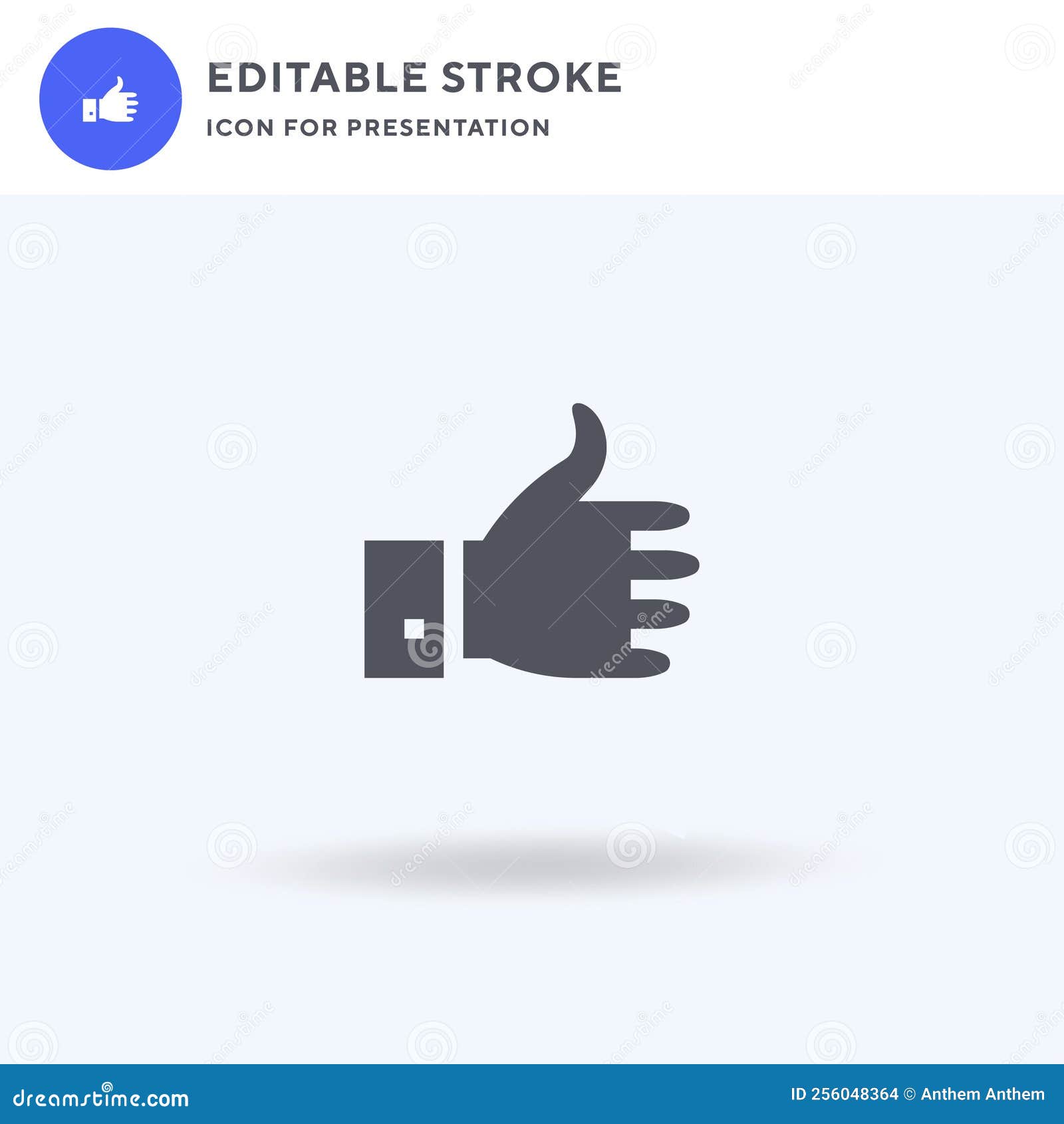 Like Icon Vector, Filled Flat Sign, Solid Pictogram Isolated on White ...