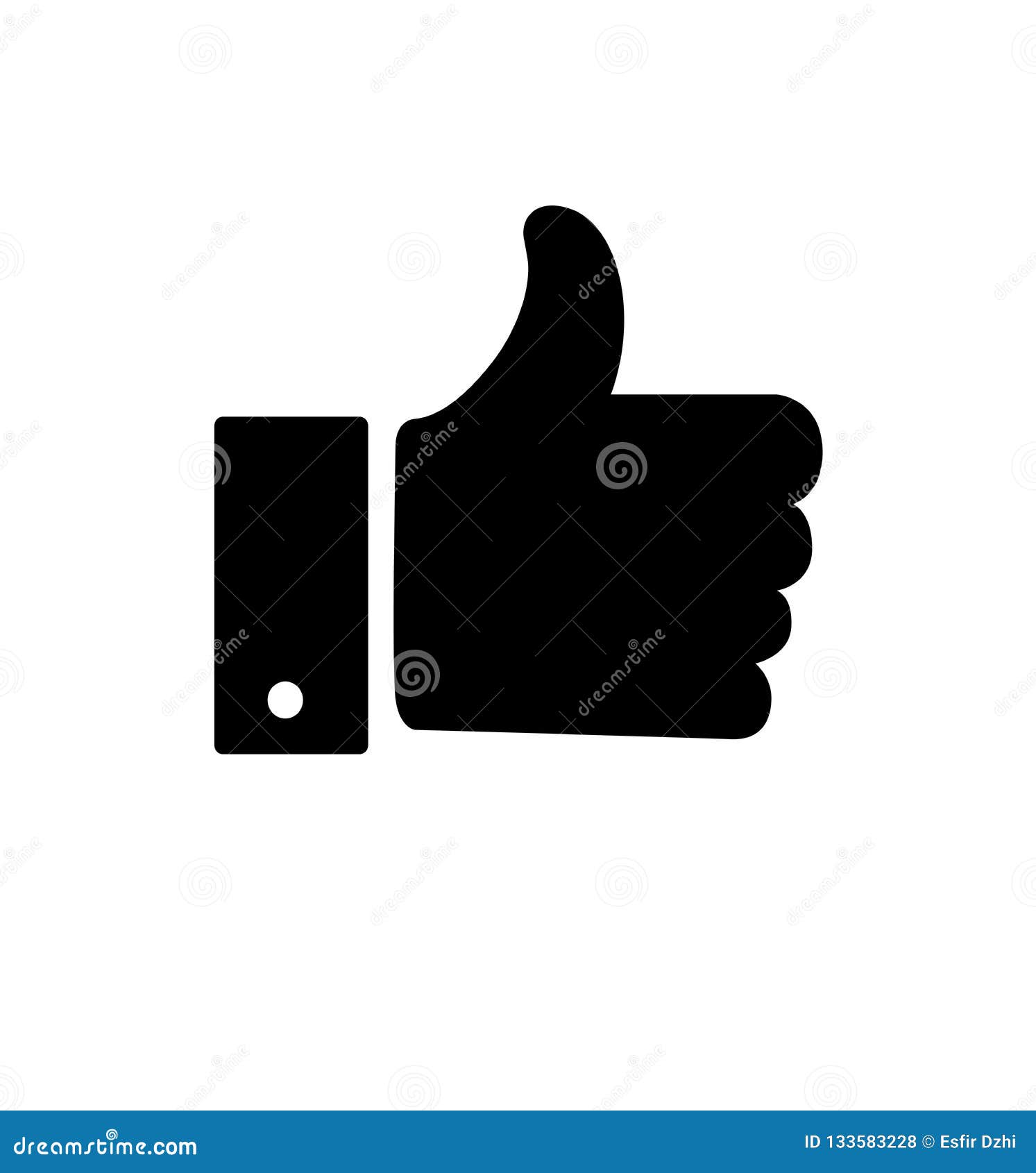 Like Icon Vector Illustration Isolated on White Stock Vector ...