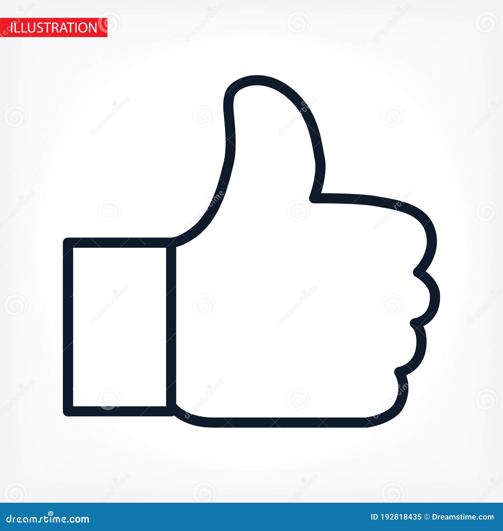 LIKE Icon . Vector LIKE . Illustration LIKE . 10 Eps LIKE . Simple ...