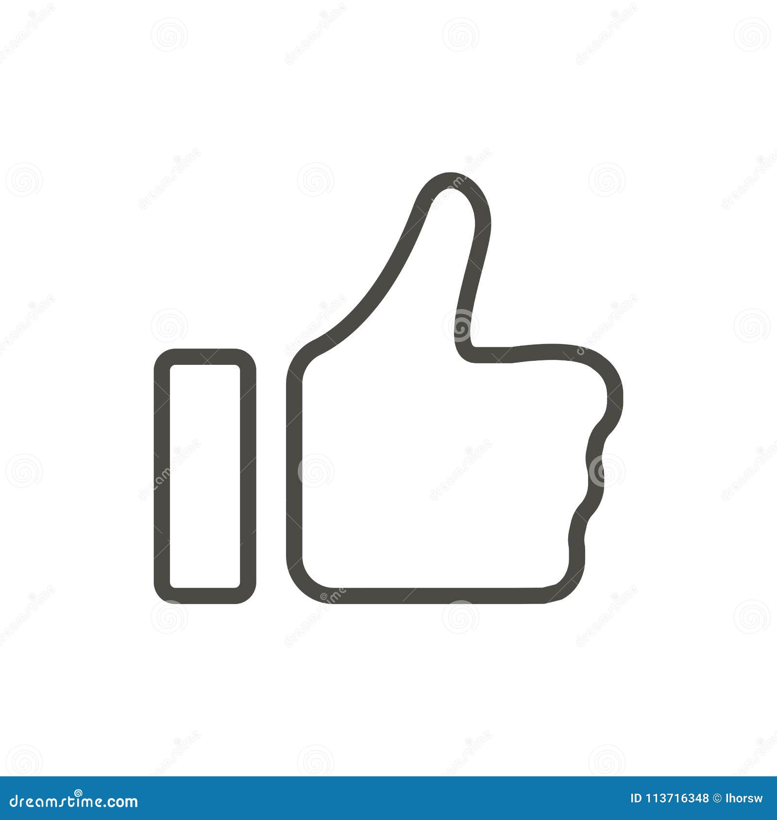 Like Icon Vector. Line Thumb Up Symbol Stock Vector - Illustration of ... Like Icon Vector. Line Thumb Up Symbol Stock Vector - Illustration of ...