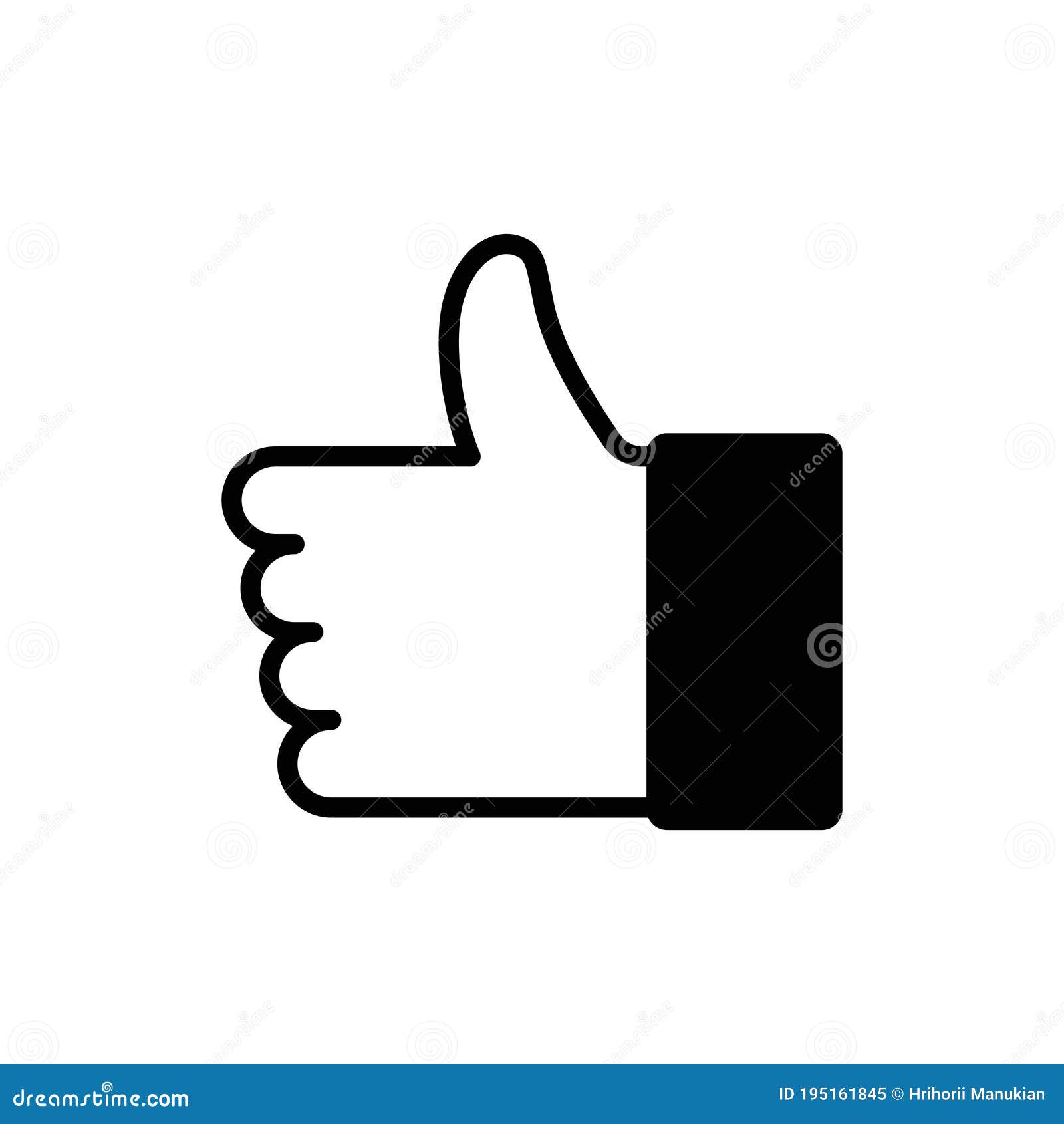Vector Thumbs Up Hand Sign, Like It Hand Gesture In Pop Art Comic Style ...