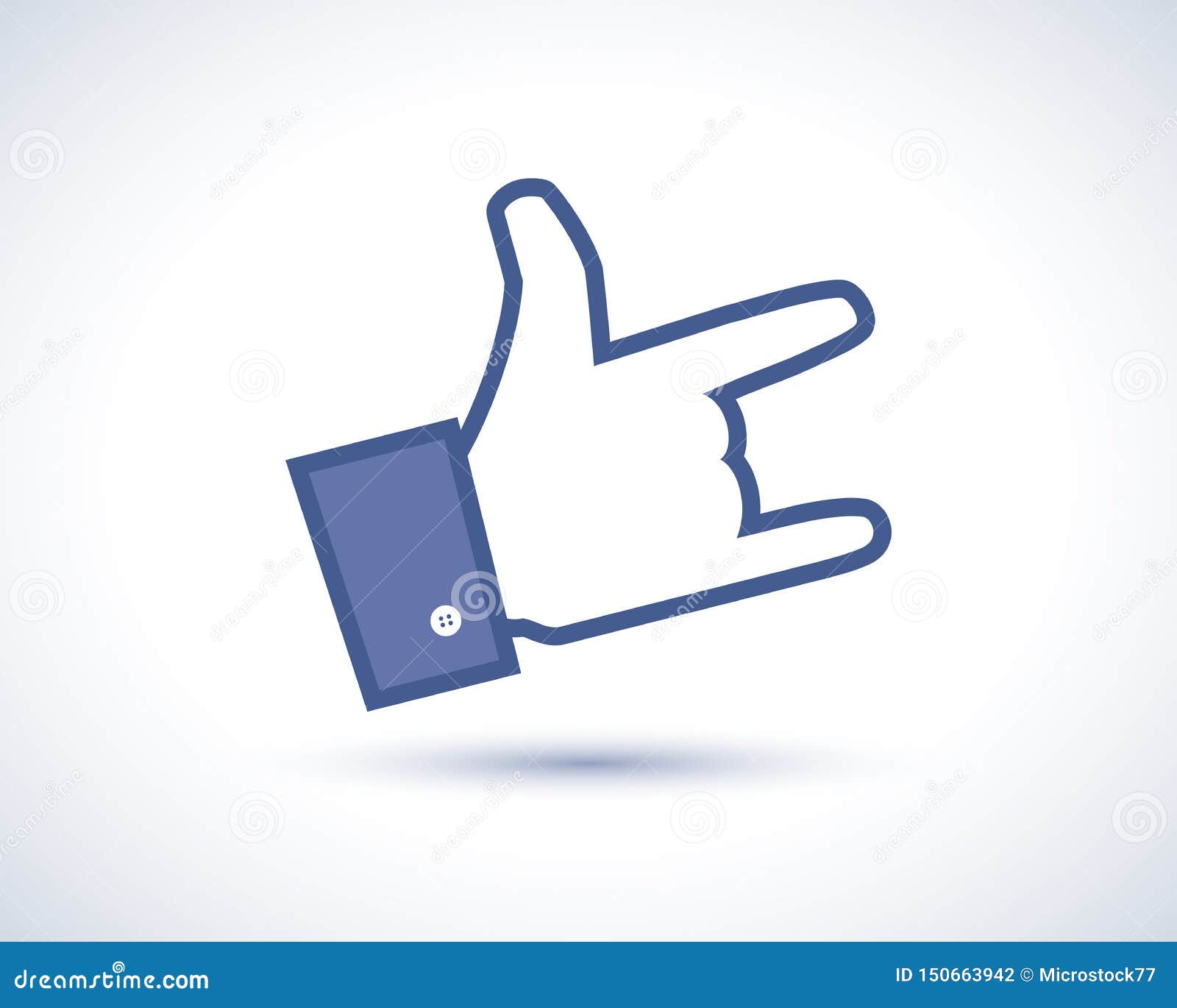 I Like The Icon. Set Of Likes. Thumb Up. Hand Showing Well Of Lines ...
