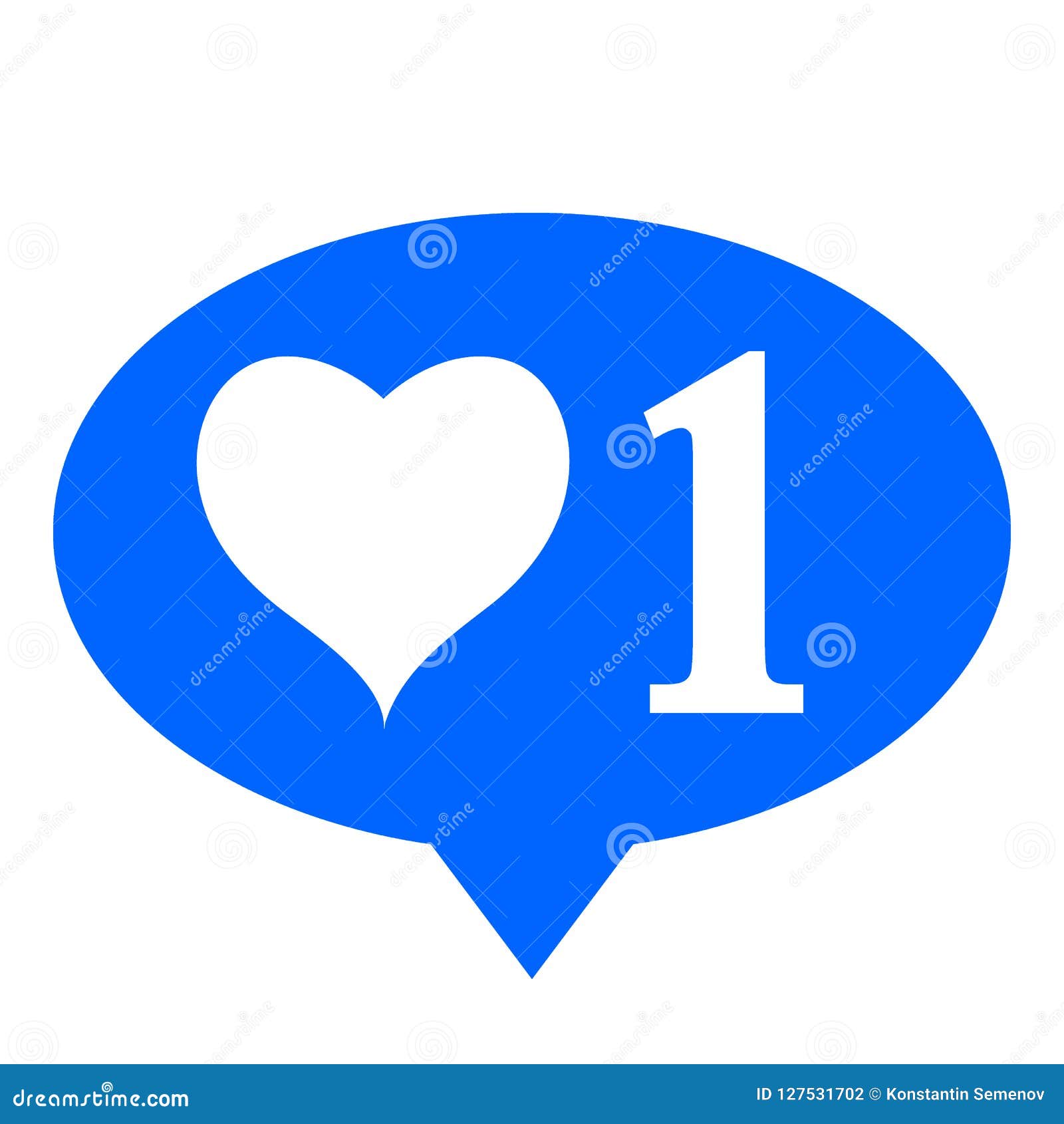 Like Icon on White Background. Stock Illustration - Illustration of ...