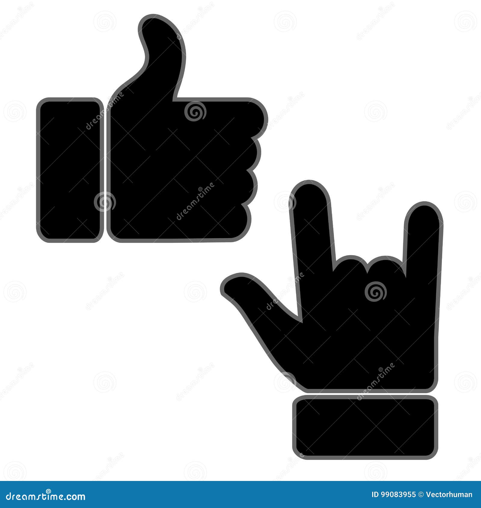 Like and Love stock vector. Illustration of symbol, isolated - 99083955