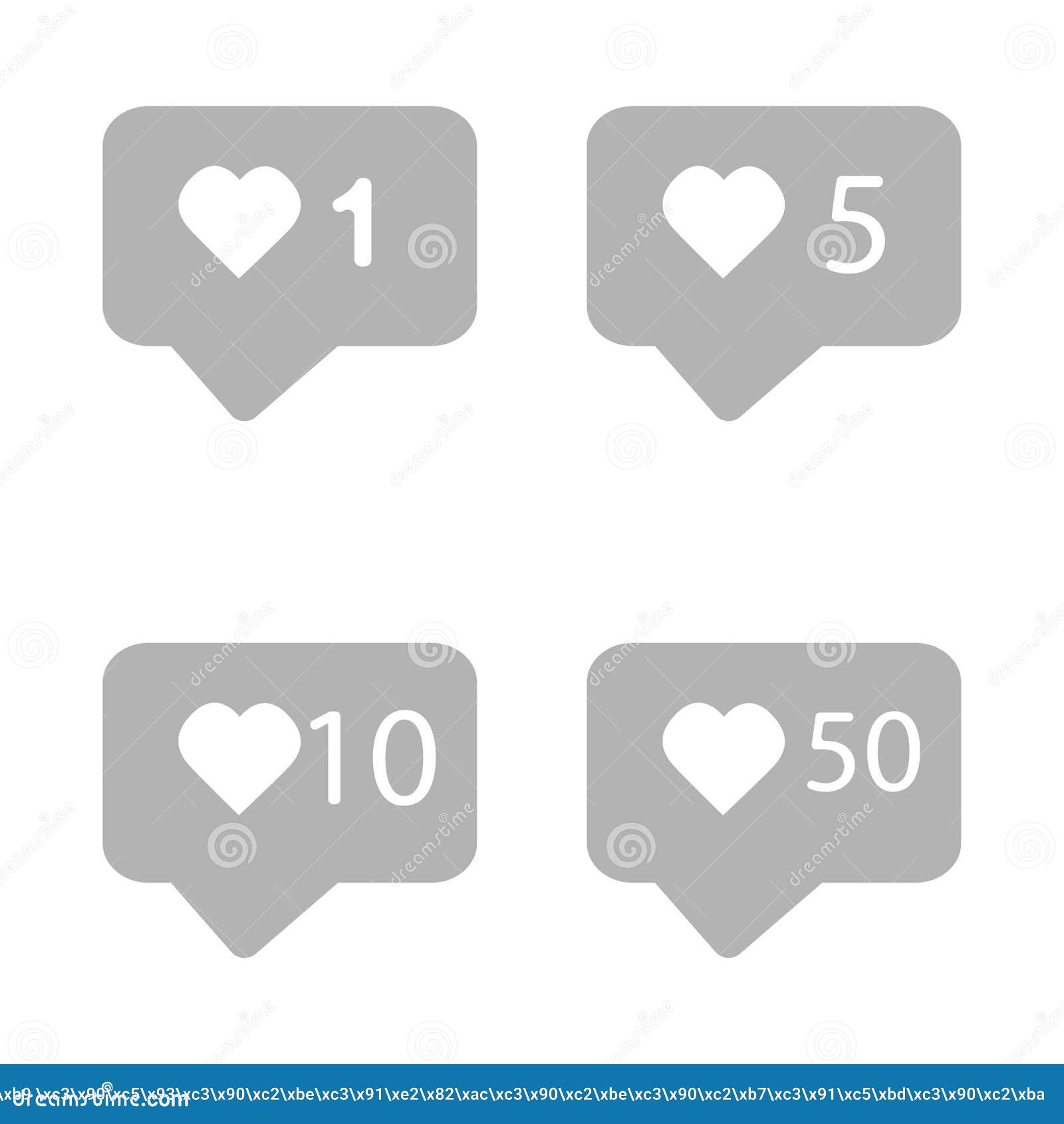 Like, Message, Illustration Vector Illustration Stock Vector ...