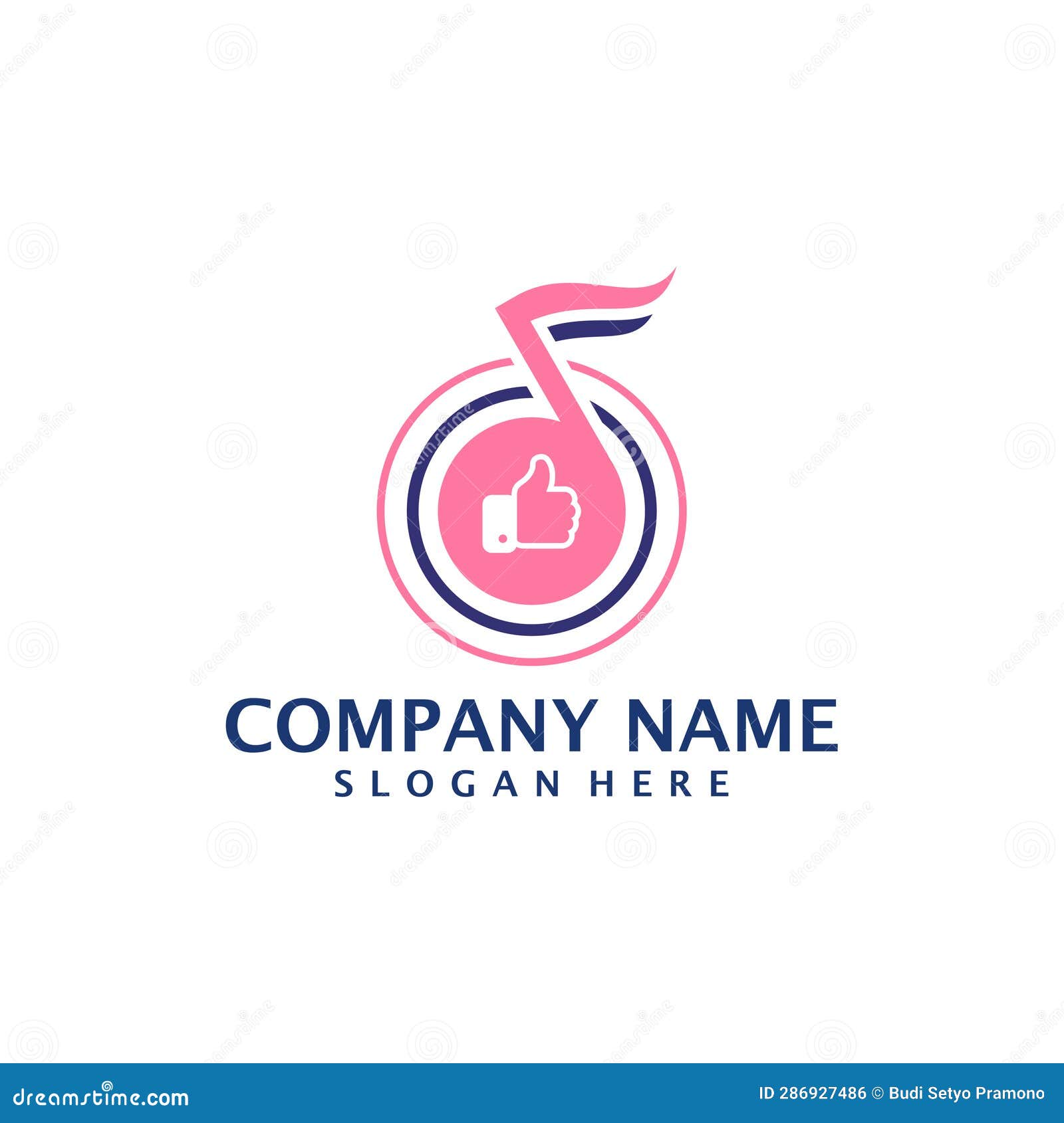 Like Music Logo Design Vector. Good Music Logo Design Template Concept ...